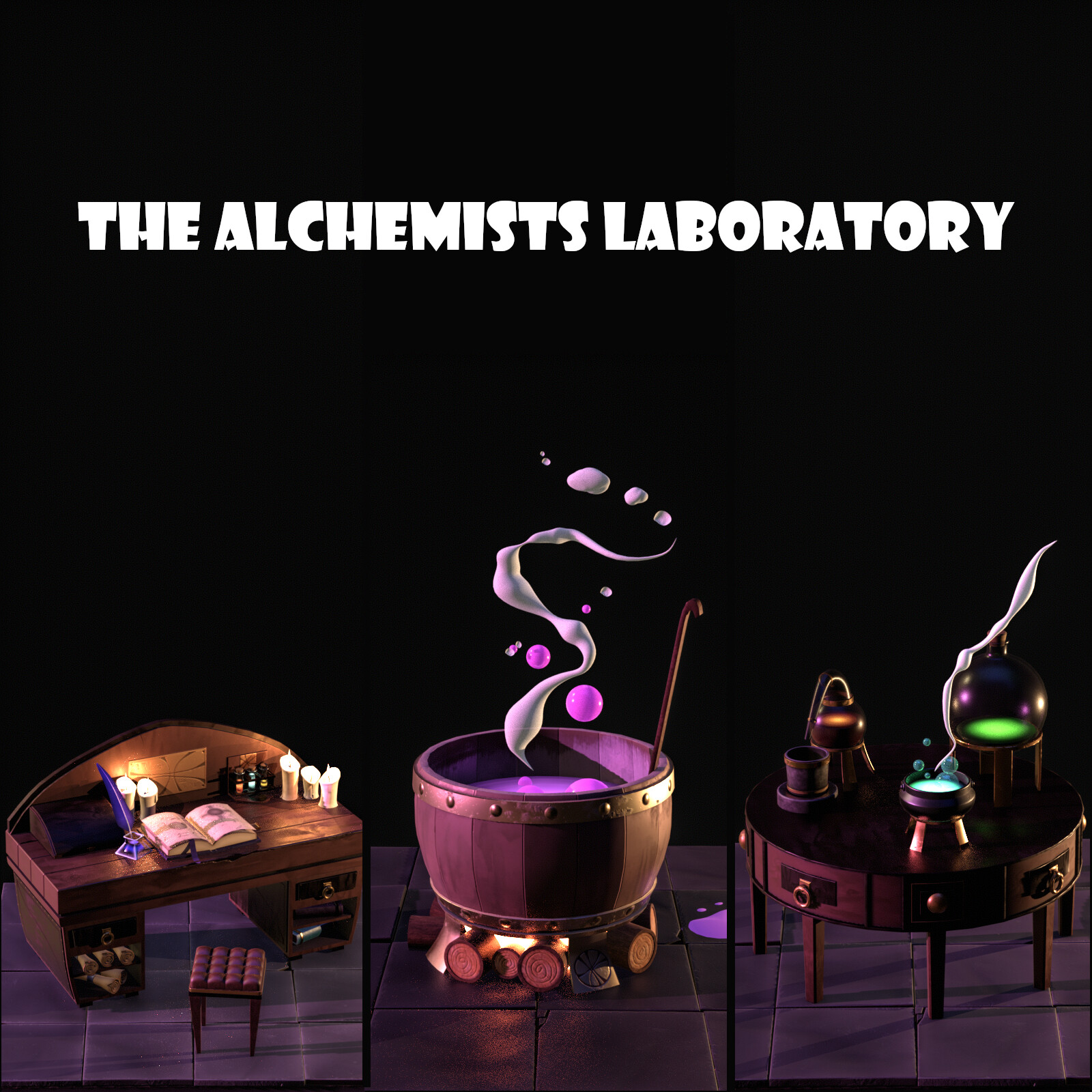 ArtStation - Alchemists Laboratory (Stylized)