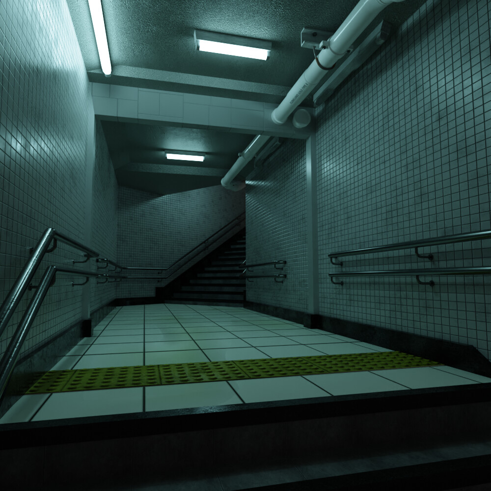 ArtStation - subway in blender