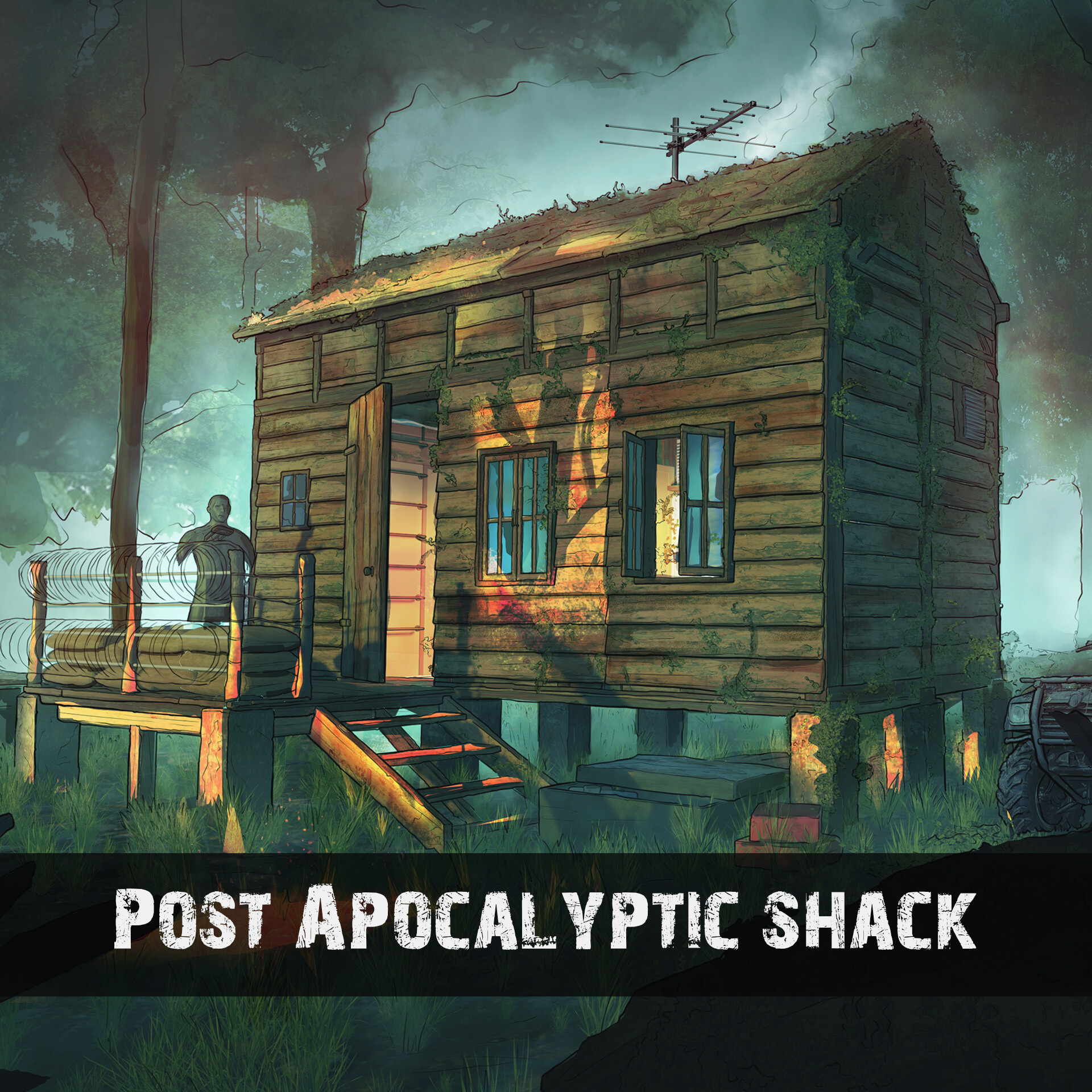 ArtStation - Post Apocalyptic Shack