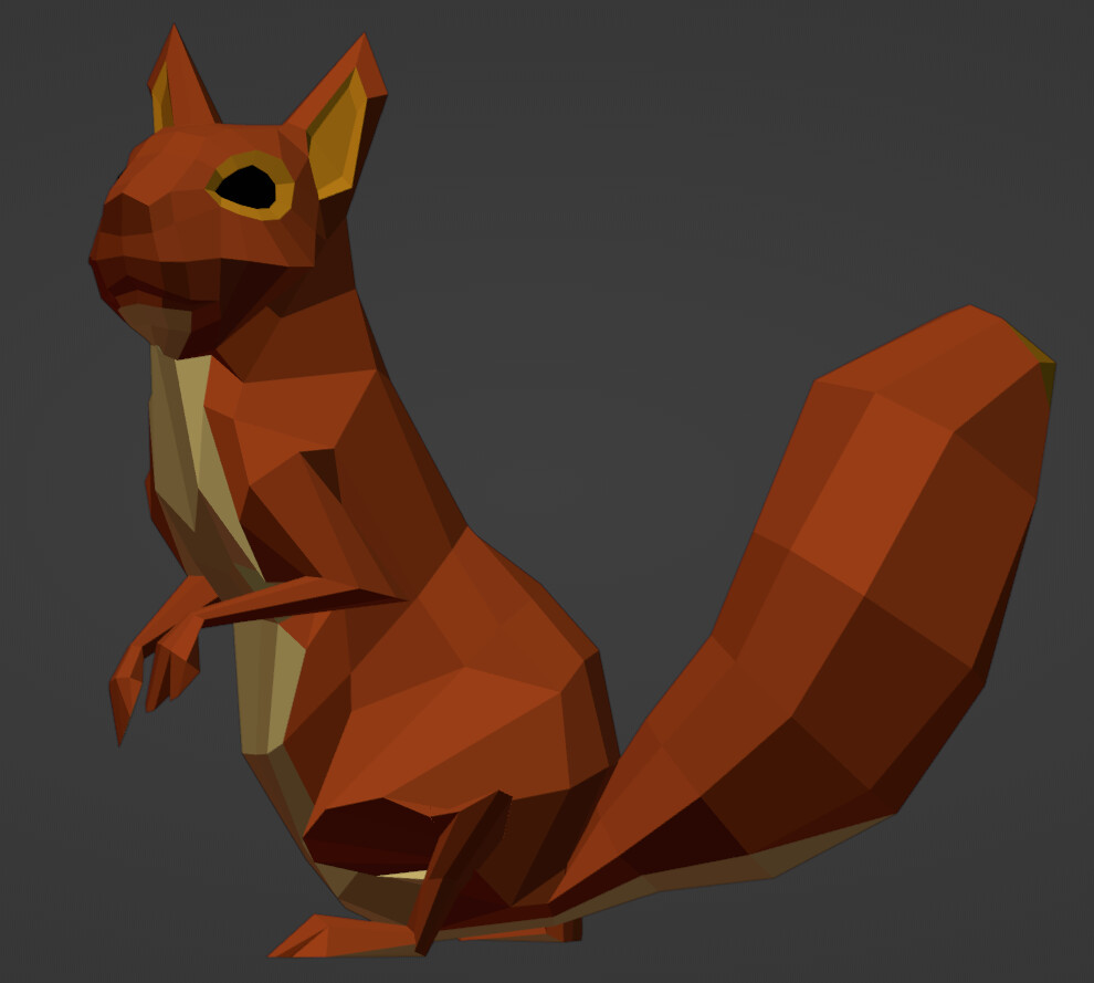 ArtStation - Low poly Squirrel Animation