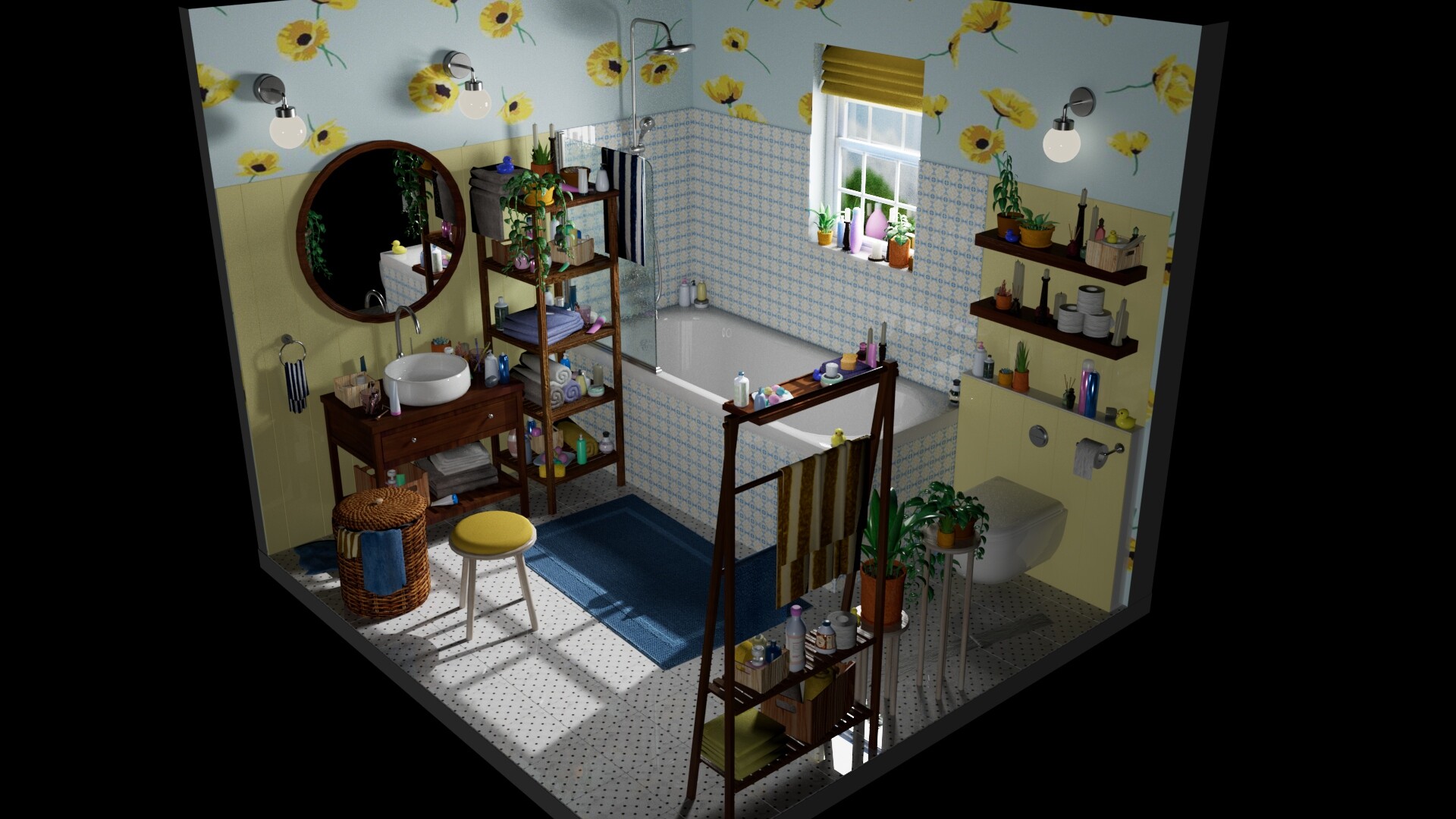 ArtStation - Bathroom Scene