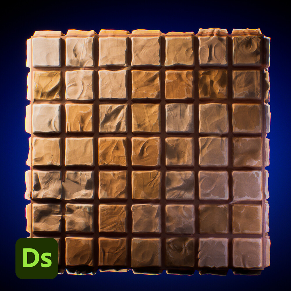 ArtStation - Stylized Bricks 01 | Practice