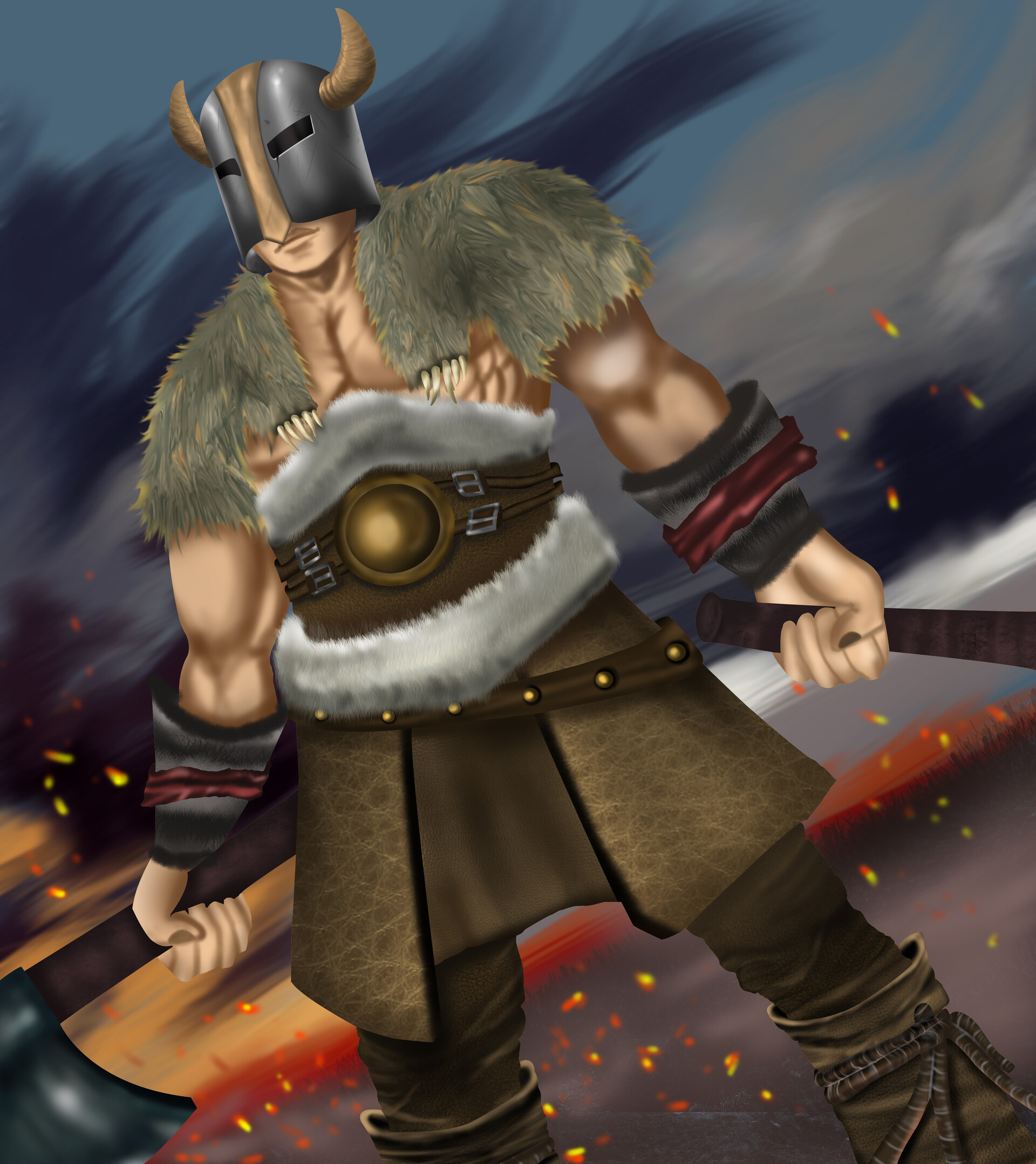 ArtStation - viking character digital conceptual art
