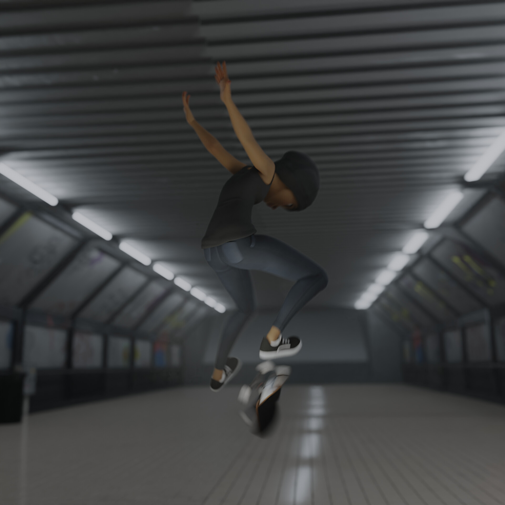 ArtStation - Skate Girl Animation