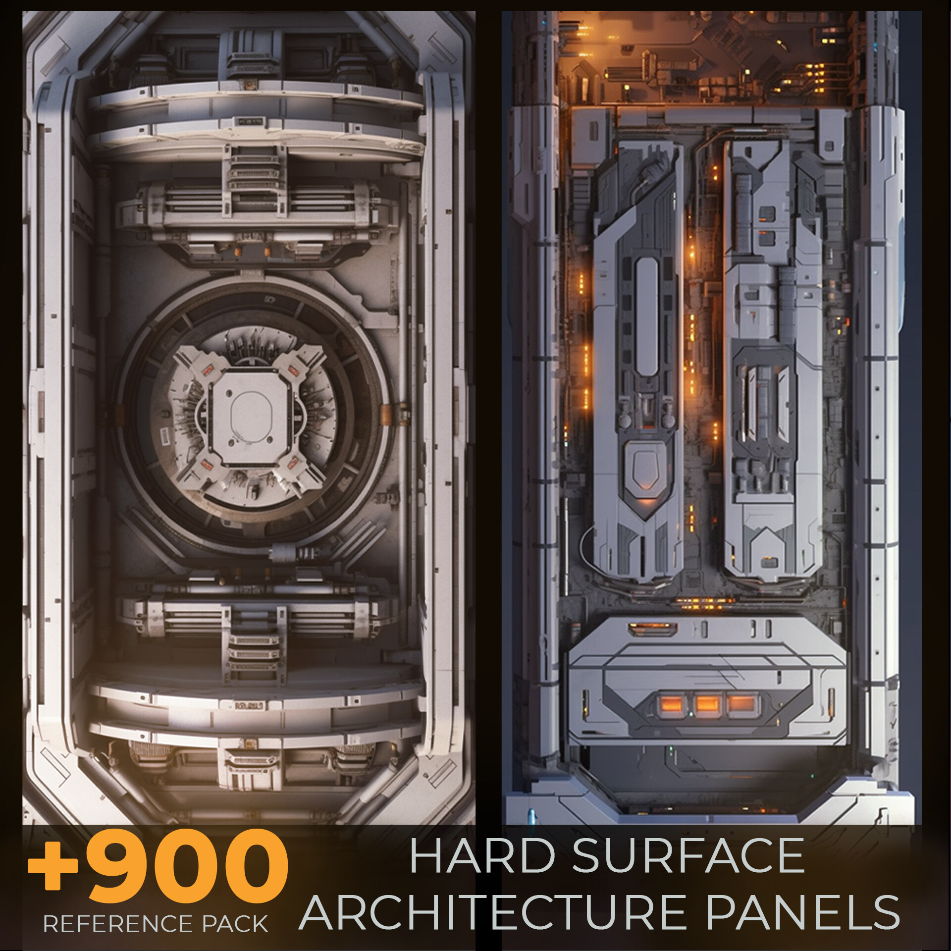 ConceptArt Library - Hard Surface Sci-Fi Panels - Concept Art References
