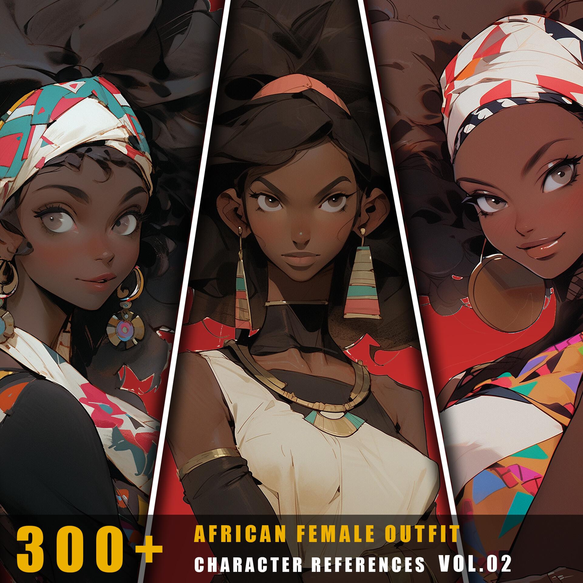 ArtStation - 300+ African Female Outfit - Character References Vol.02