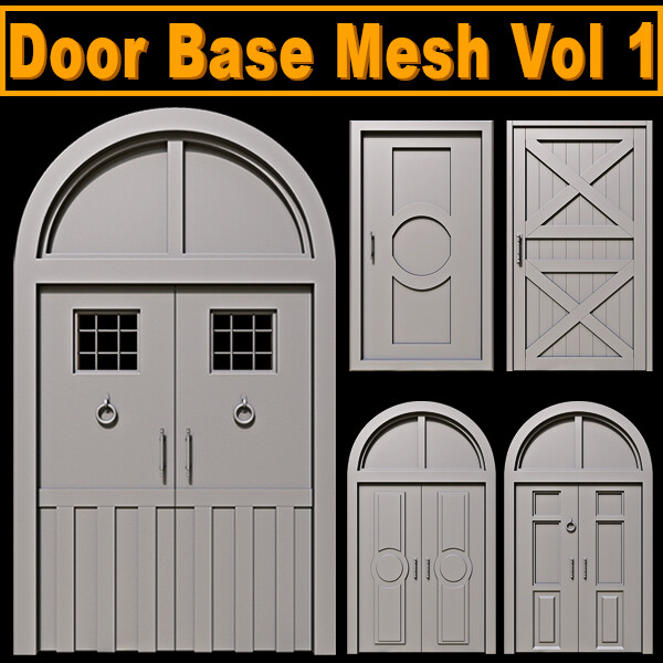 ArtStation - Door Base Mesh Vol 1