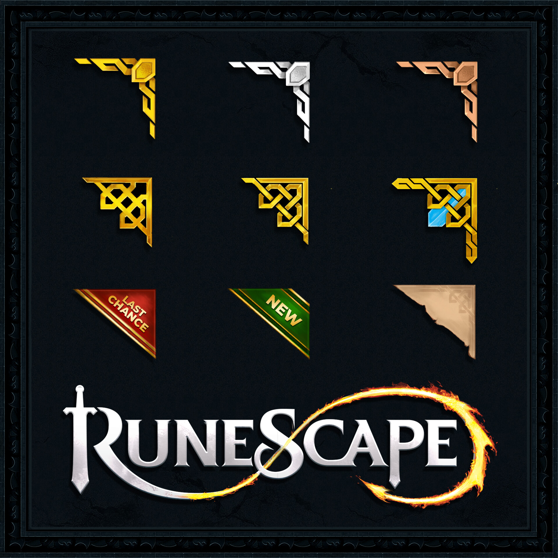 ArtStation - RuneScape UI Elements - Pre-rebrand