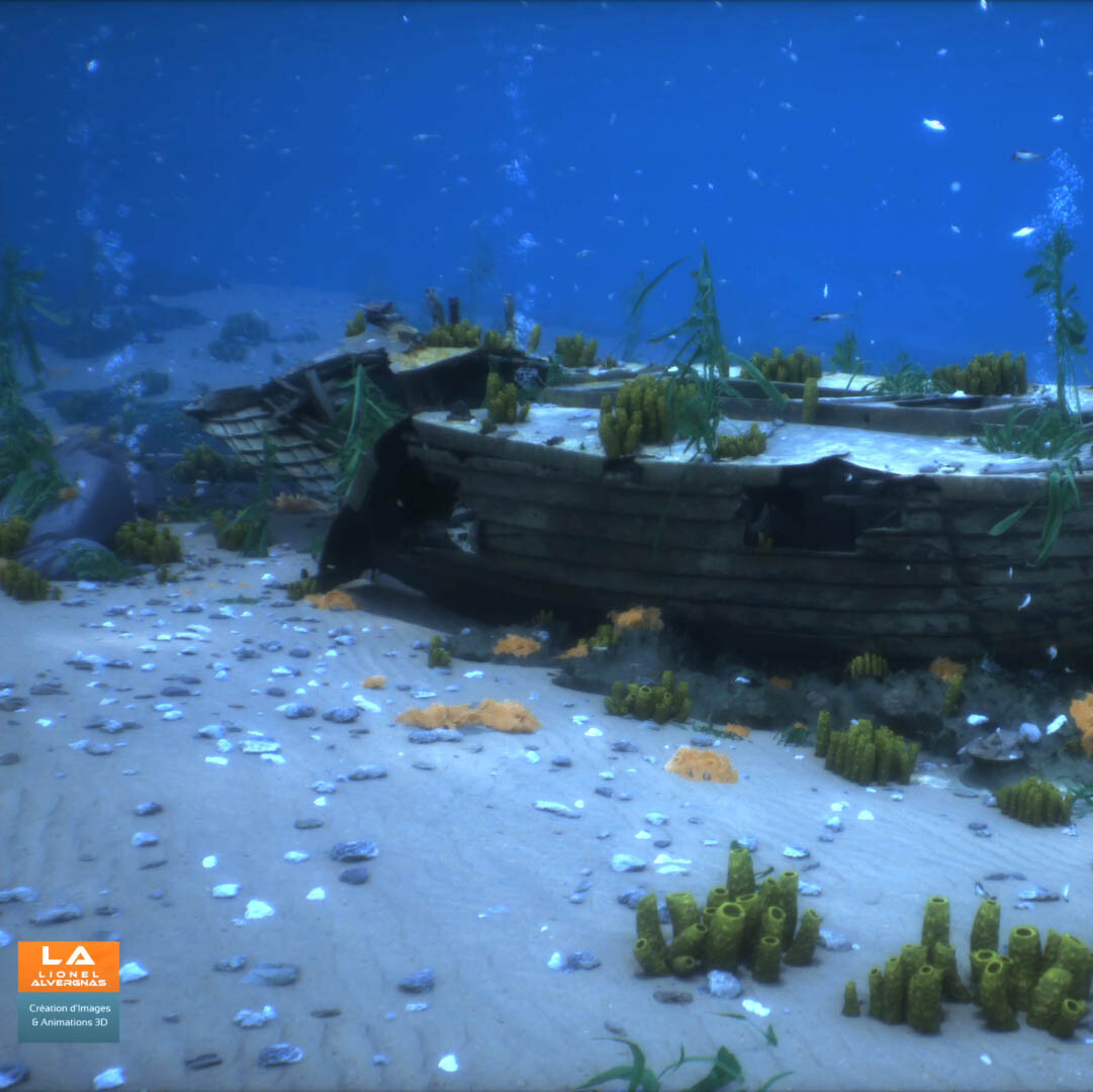 ArtStation - Underwater Wreck Boat visit - Made with Unreal Engine v5.2