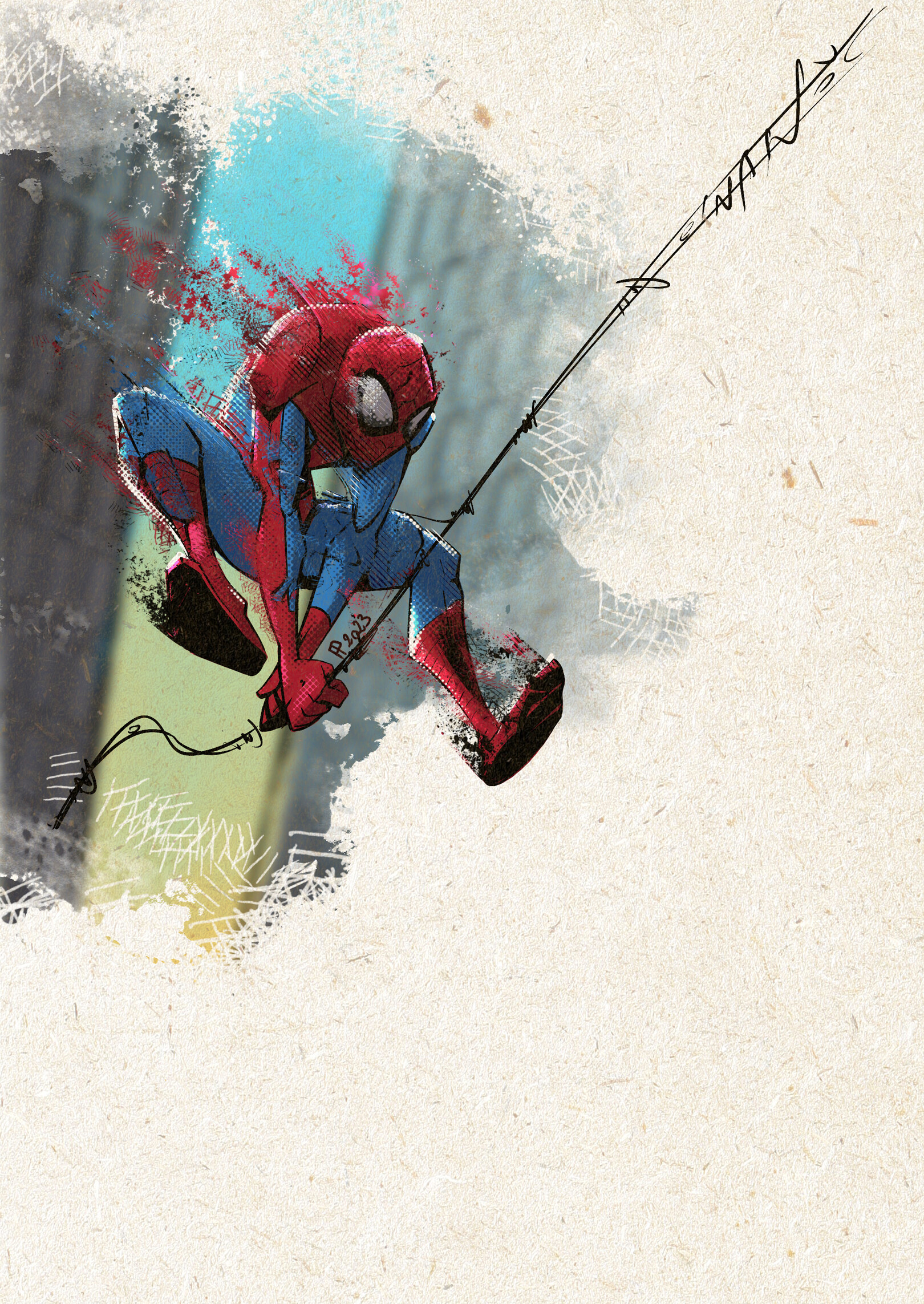 ArtStation - SpiderMan Ink