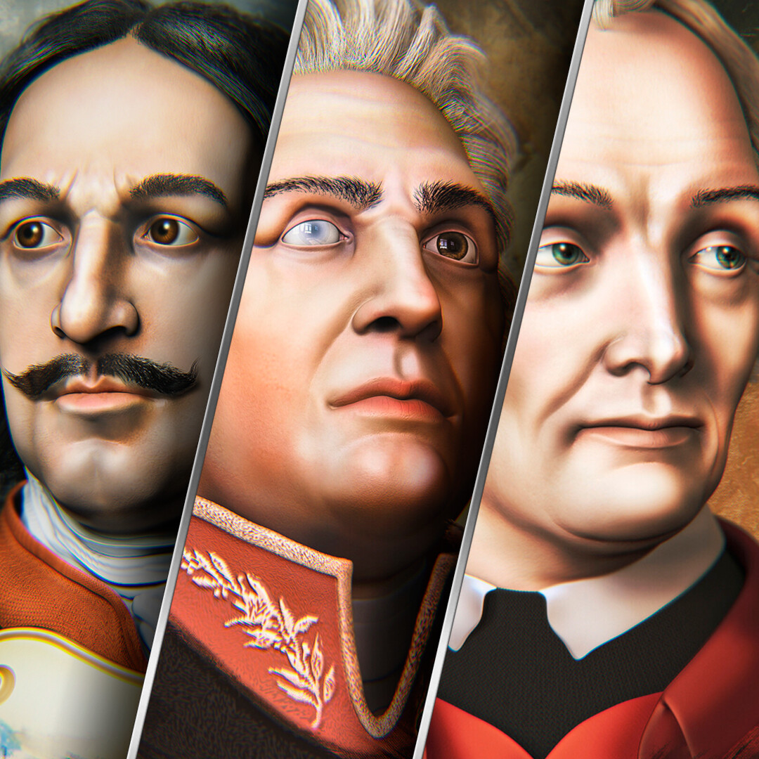 ArtStation - Great Russian commanders! Peter l, Kutuzov M.I, Suvorov A.V