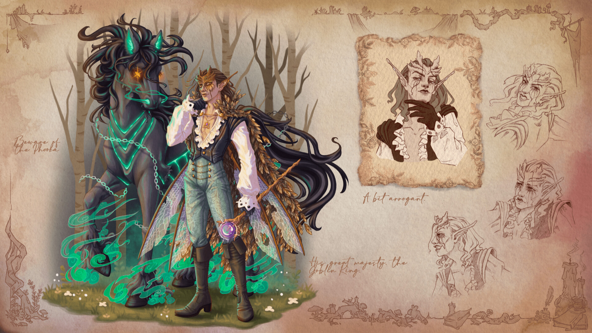 ArtStation - Phooka - the Ghost Horse