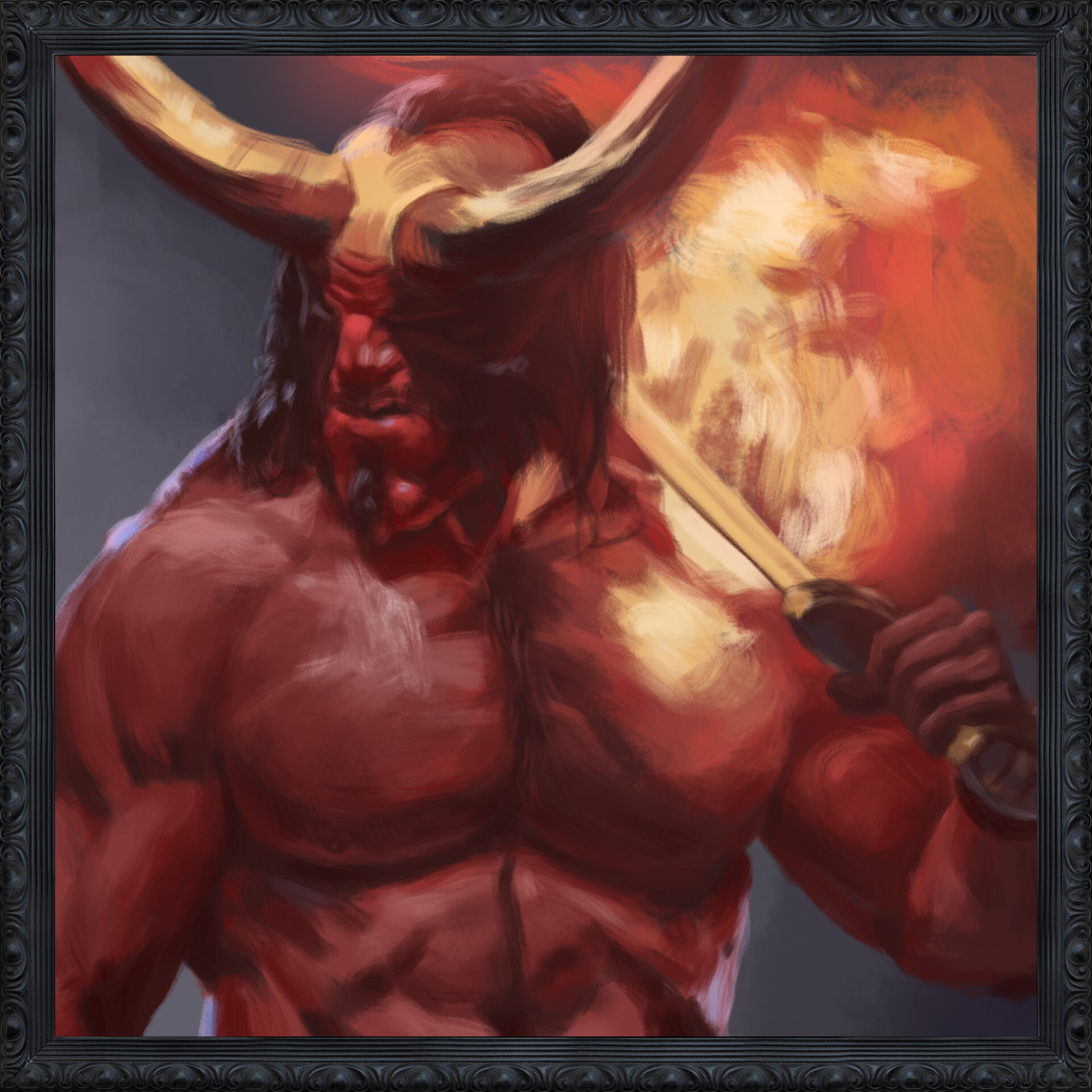 ArtStation - Hellboy Study Old Work