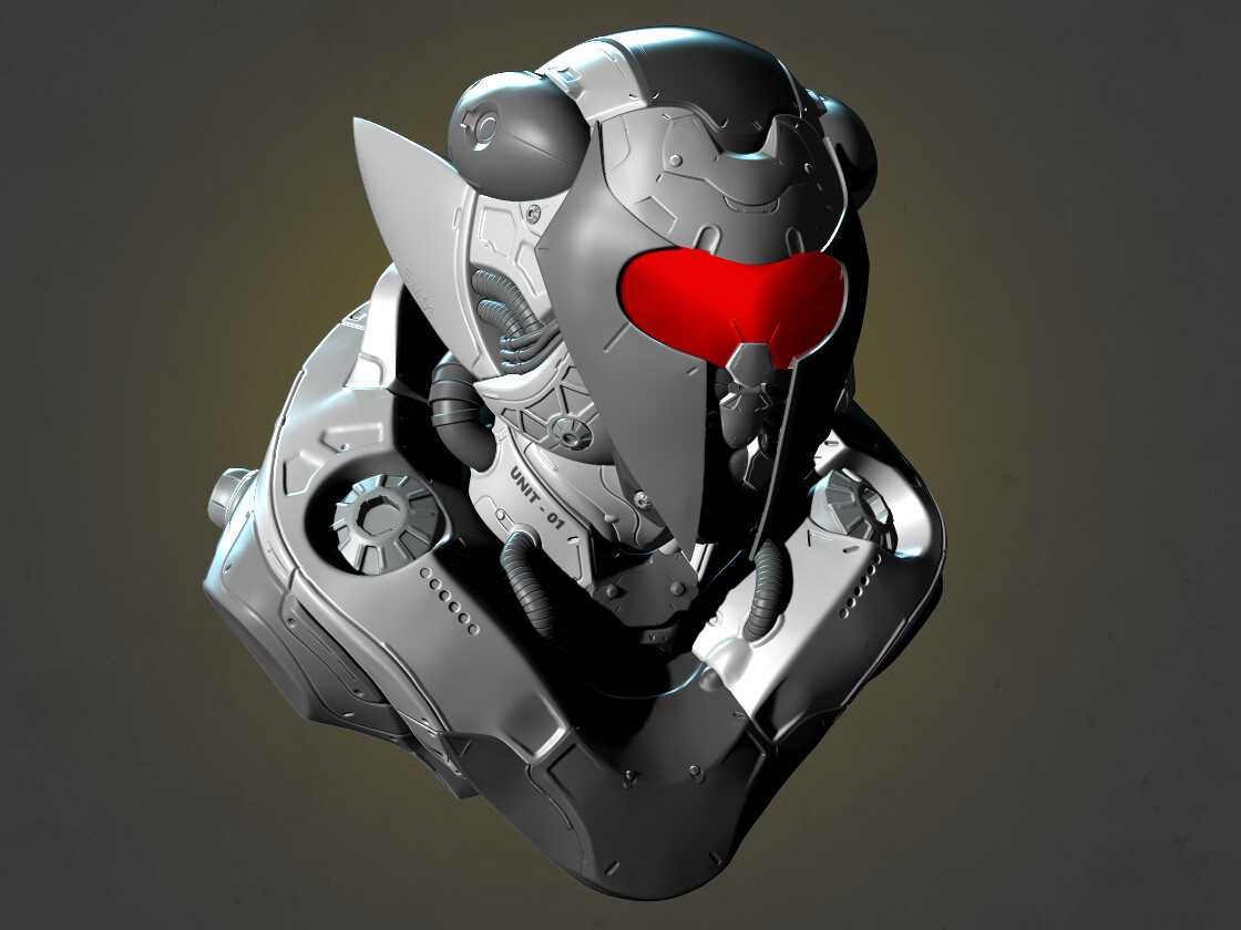ArtStation - Scifi Mech Head