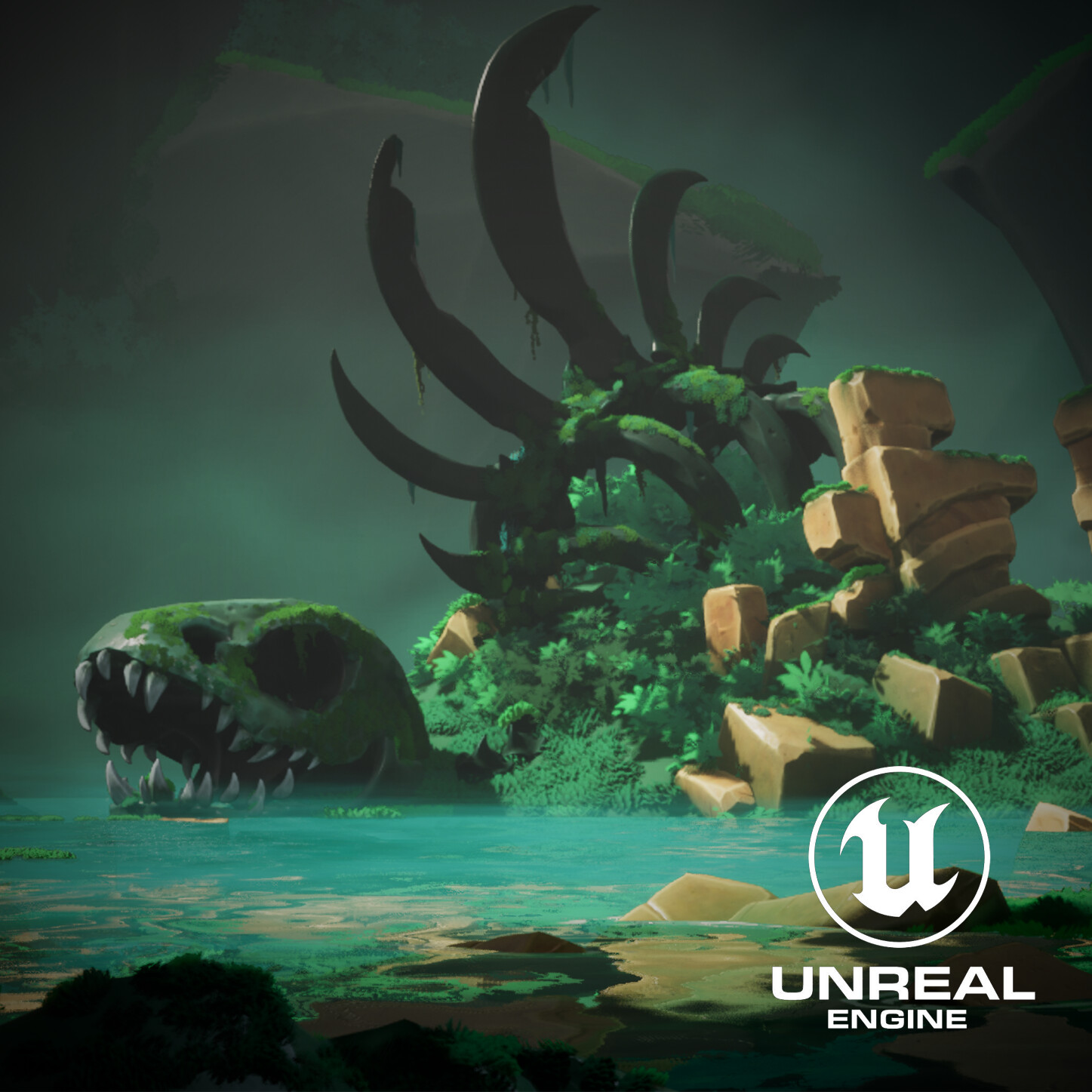 ArtStation - Skeleton Ruin Environment