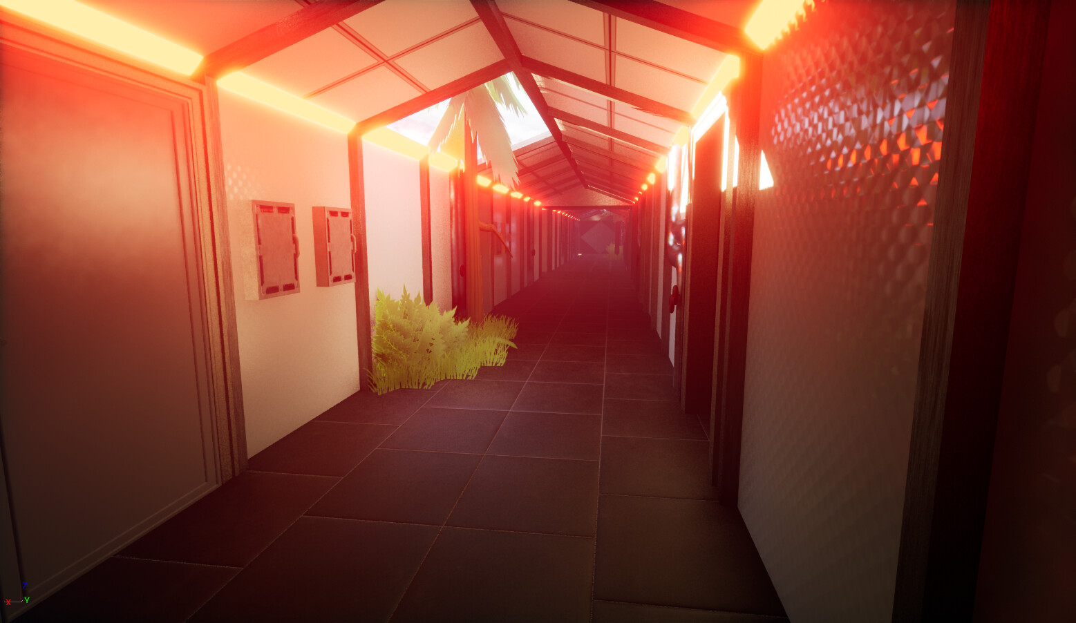 ArtStation - sci-fi modular kit, slightly overgrown building