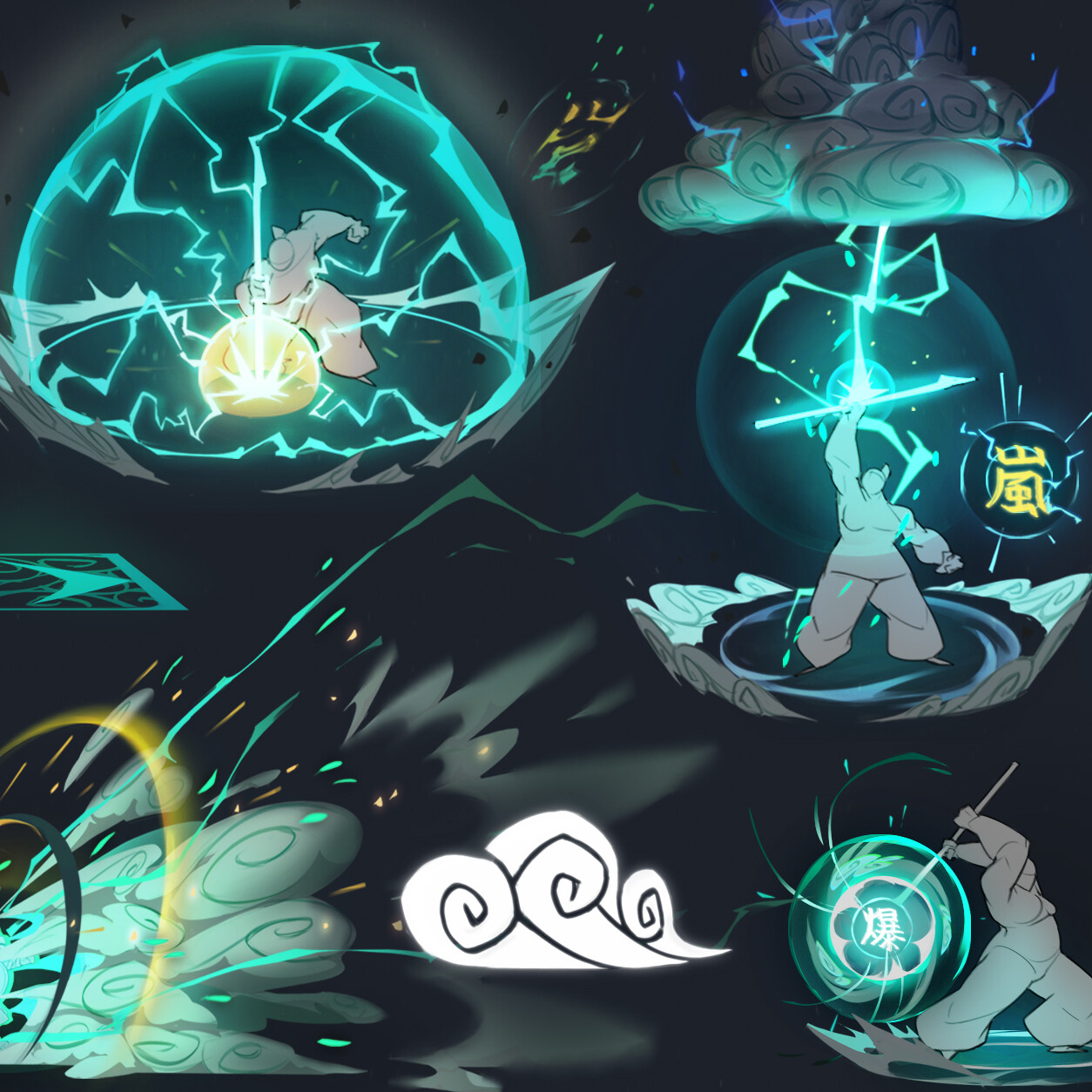 ArtStation - Kiyoko : VFX Wind Power