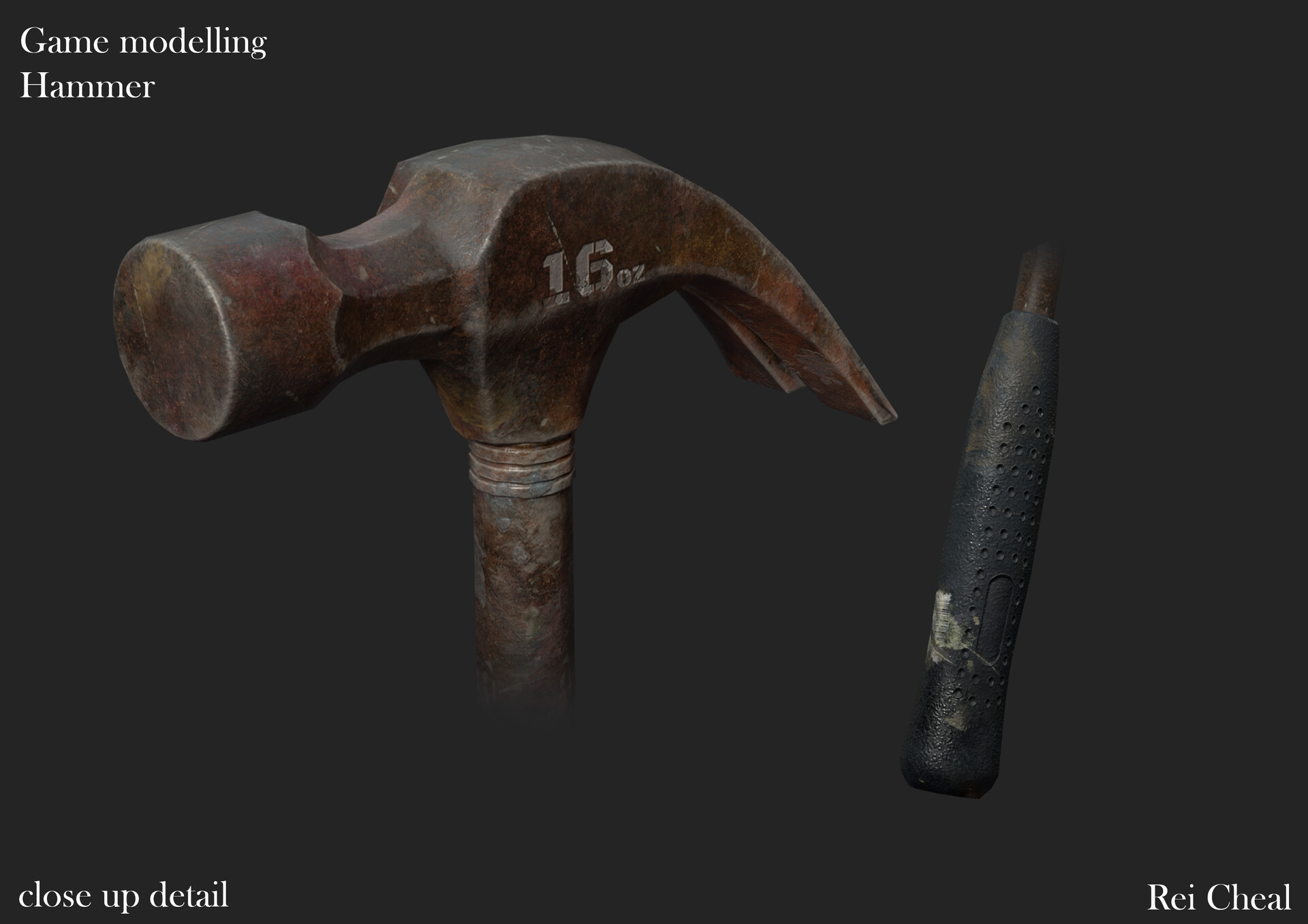ArtStation - Game Modelling props : Hammer