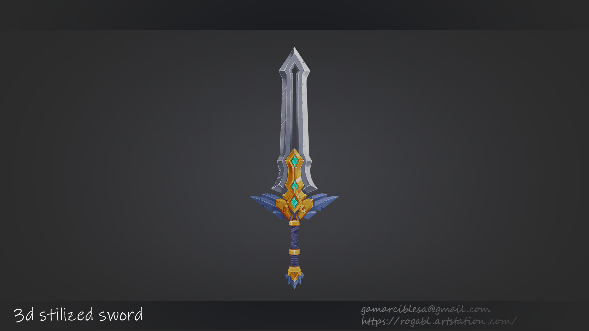 ArtStation - stilized sword