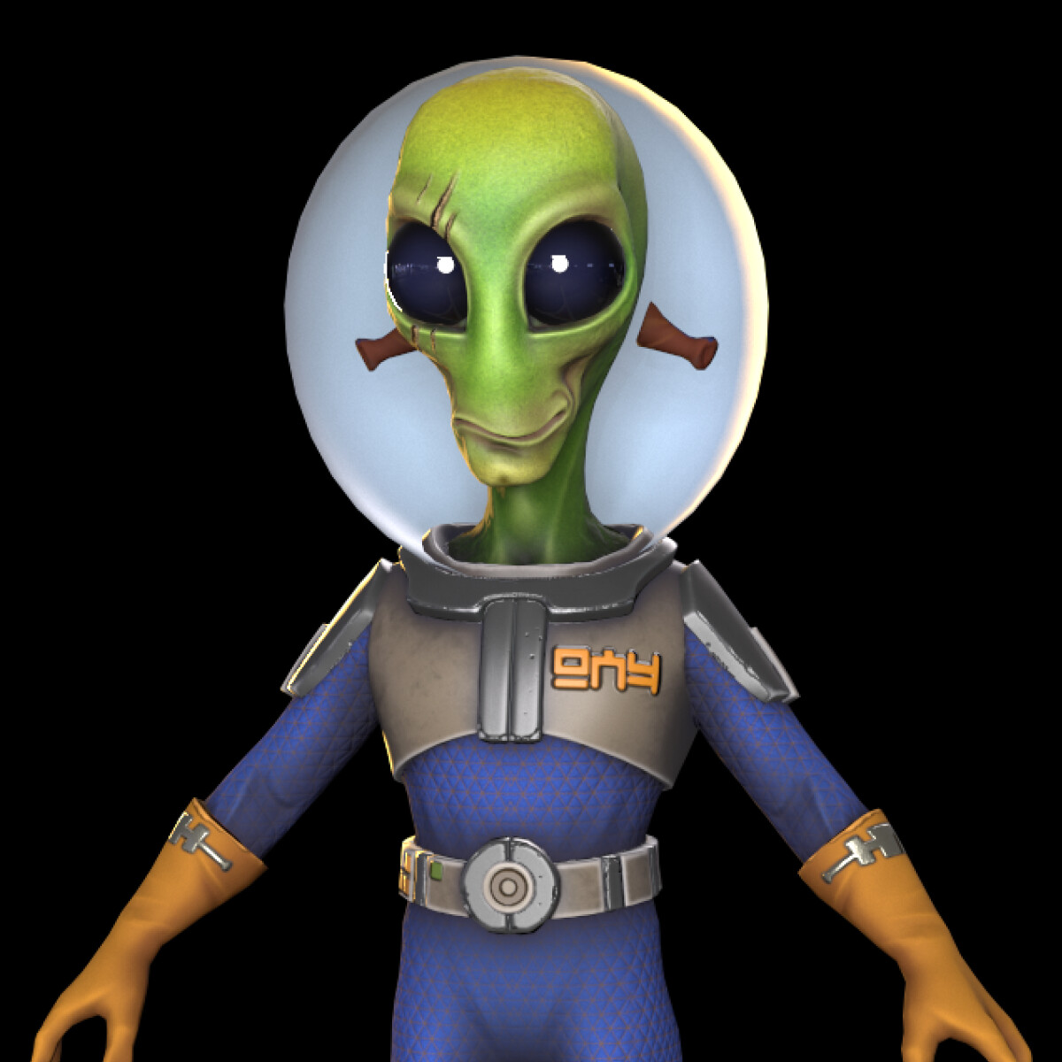 ArtStation - Mobile Game 3D Character - Alien