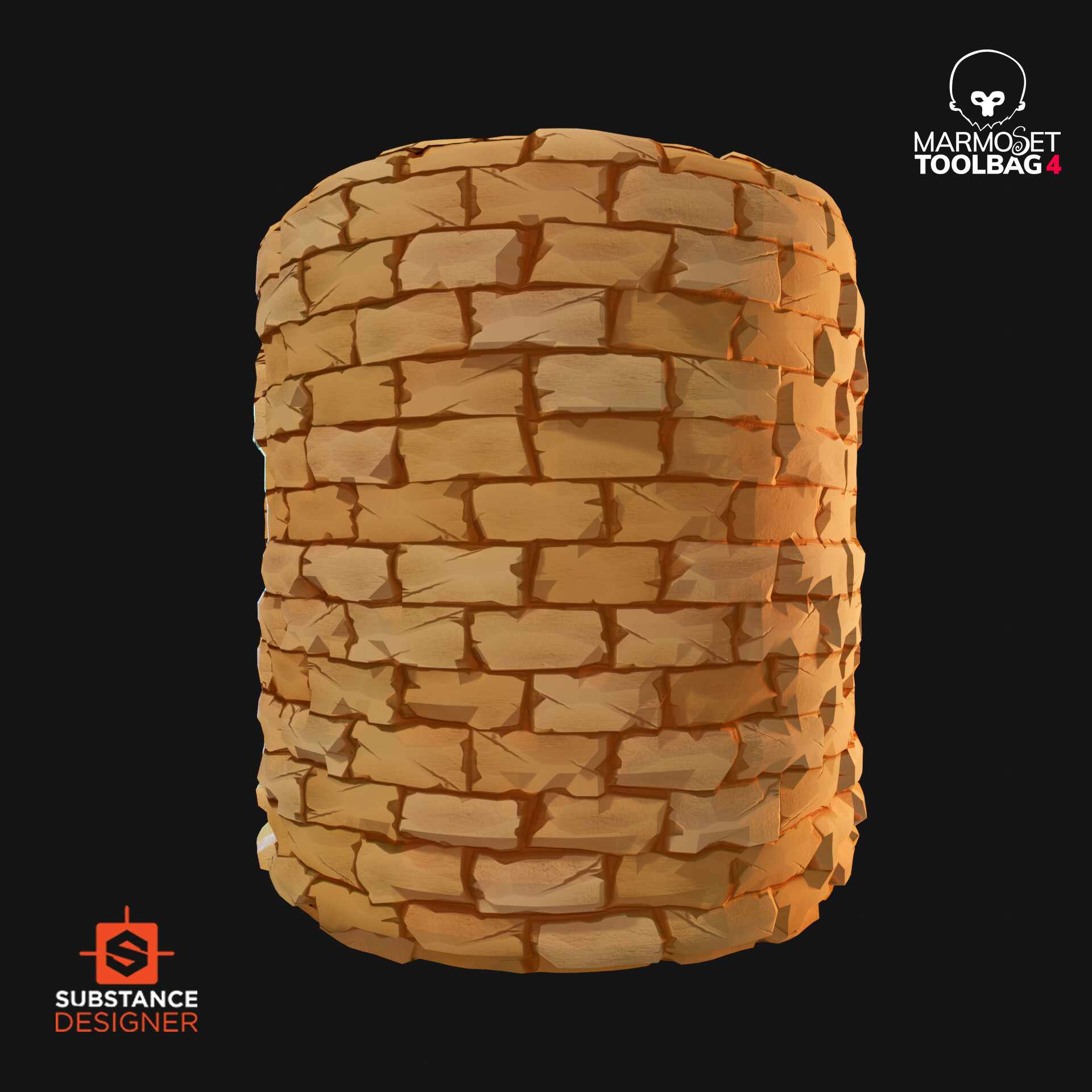 ArtStation - Overwatch Style Brick Material