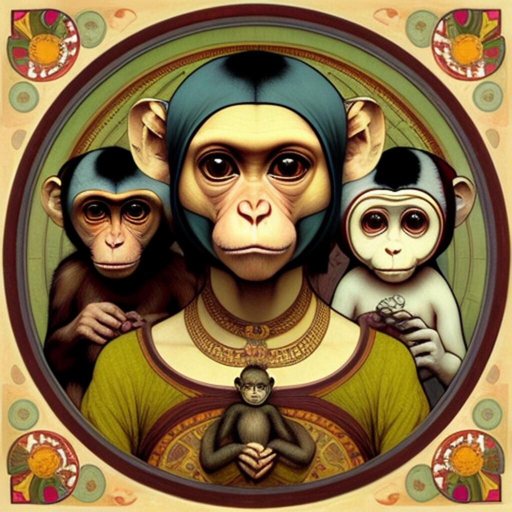 ArtStation - monkeys art nft