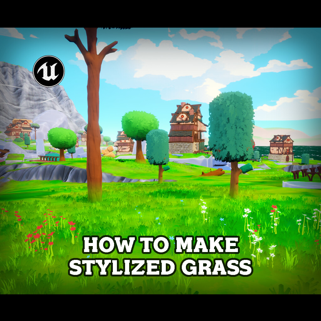 Topo Fighter - Stylized Ghibli Grass Tutorial Unreal Engine RVTS