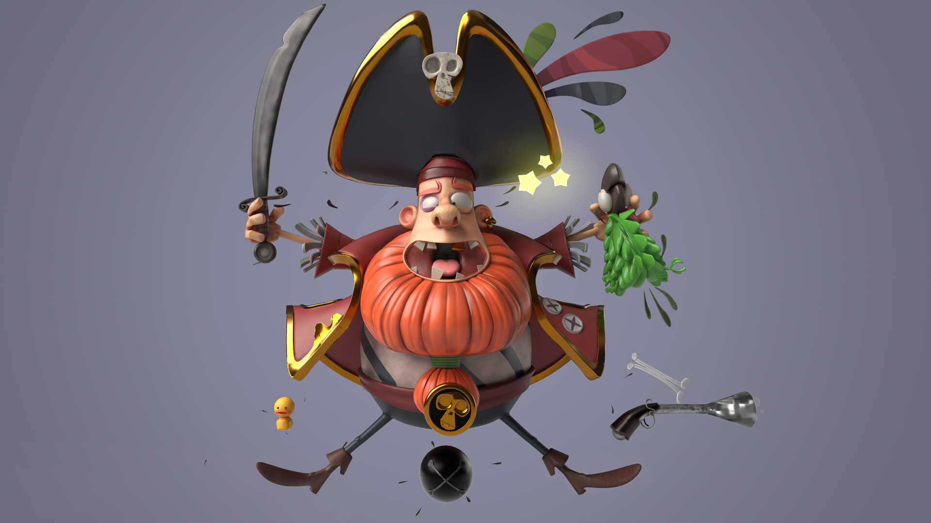 ArtStation - Crazy Pirate