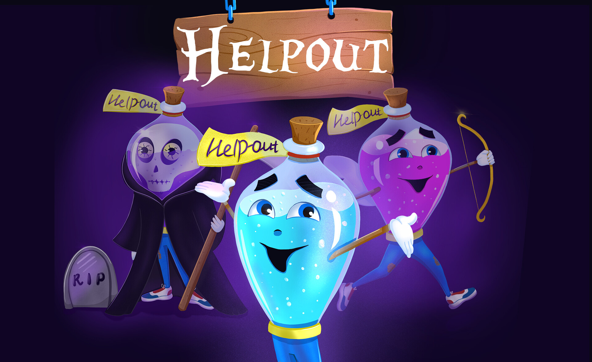 ArtStation - Character Design For The Shop Witch Way