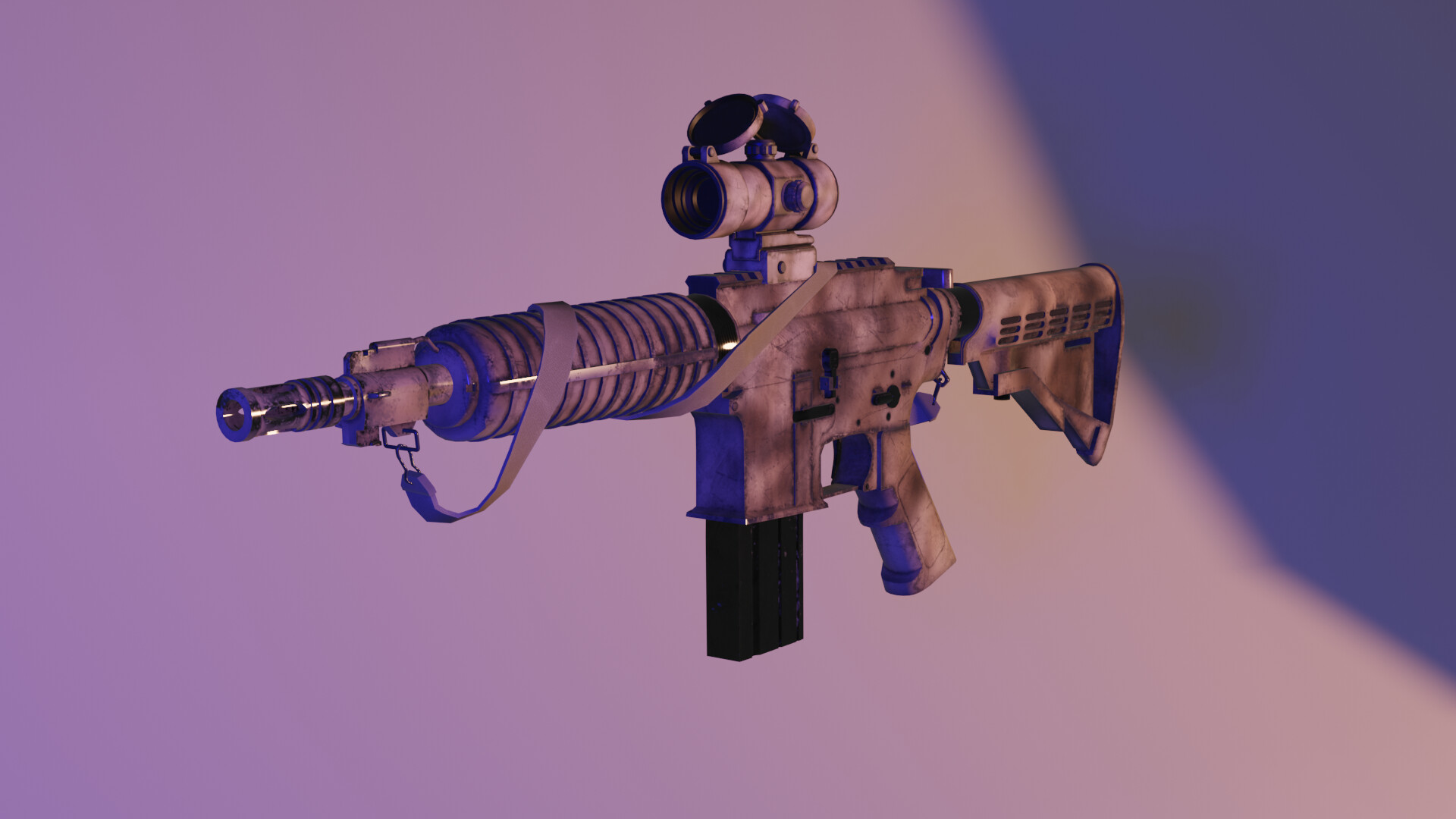 ArtStation - a realistic classic m4 model