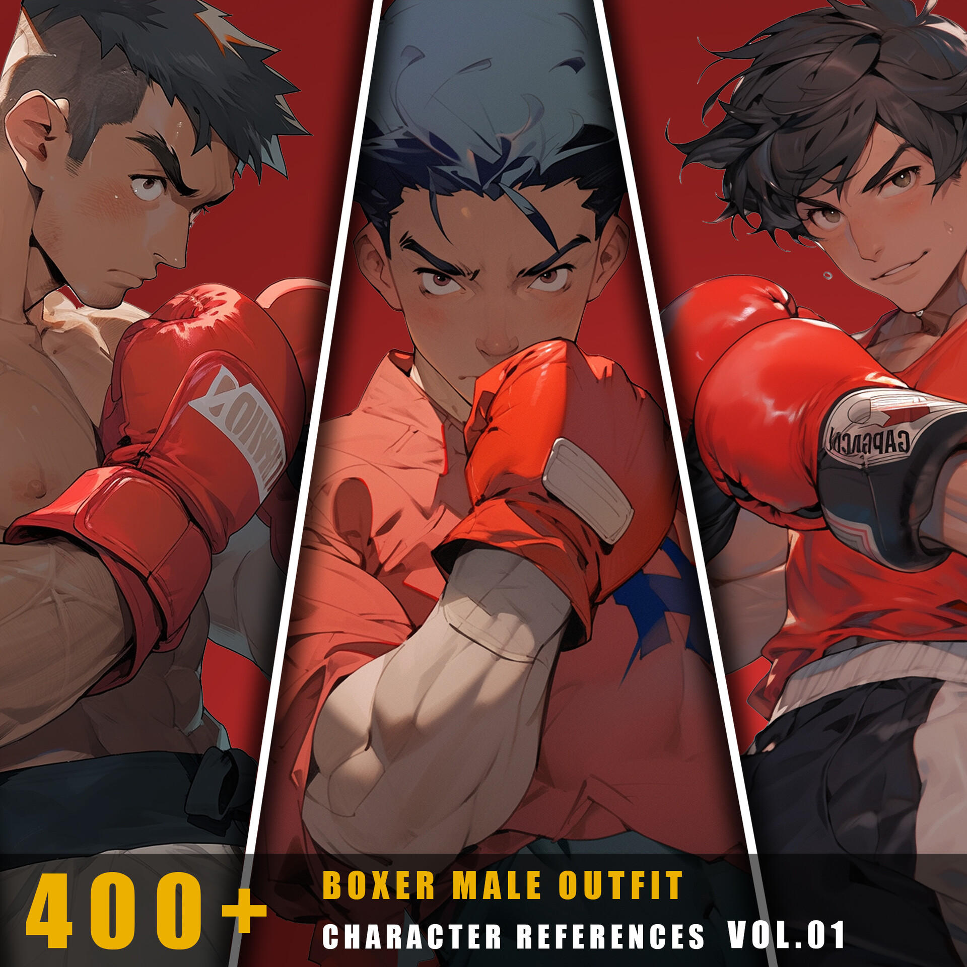 ArtStation - 400+ Boxer Male Outfit - Character References Vol.01