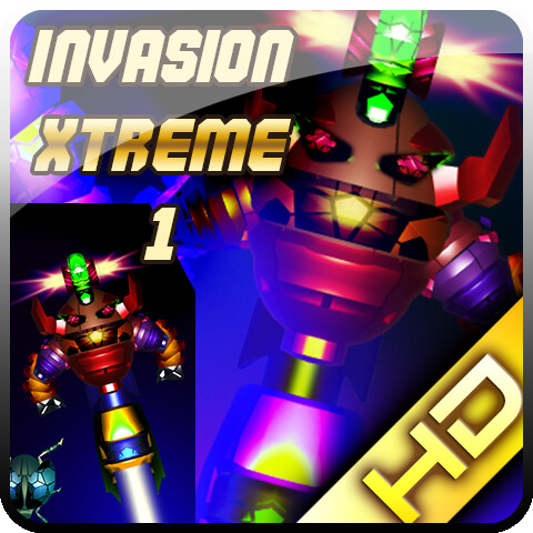 ArtStation - 2D Space Shooter Assets - Space Invasion XTreme 001
