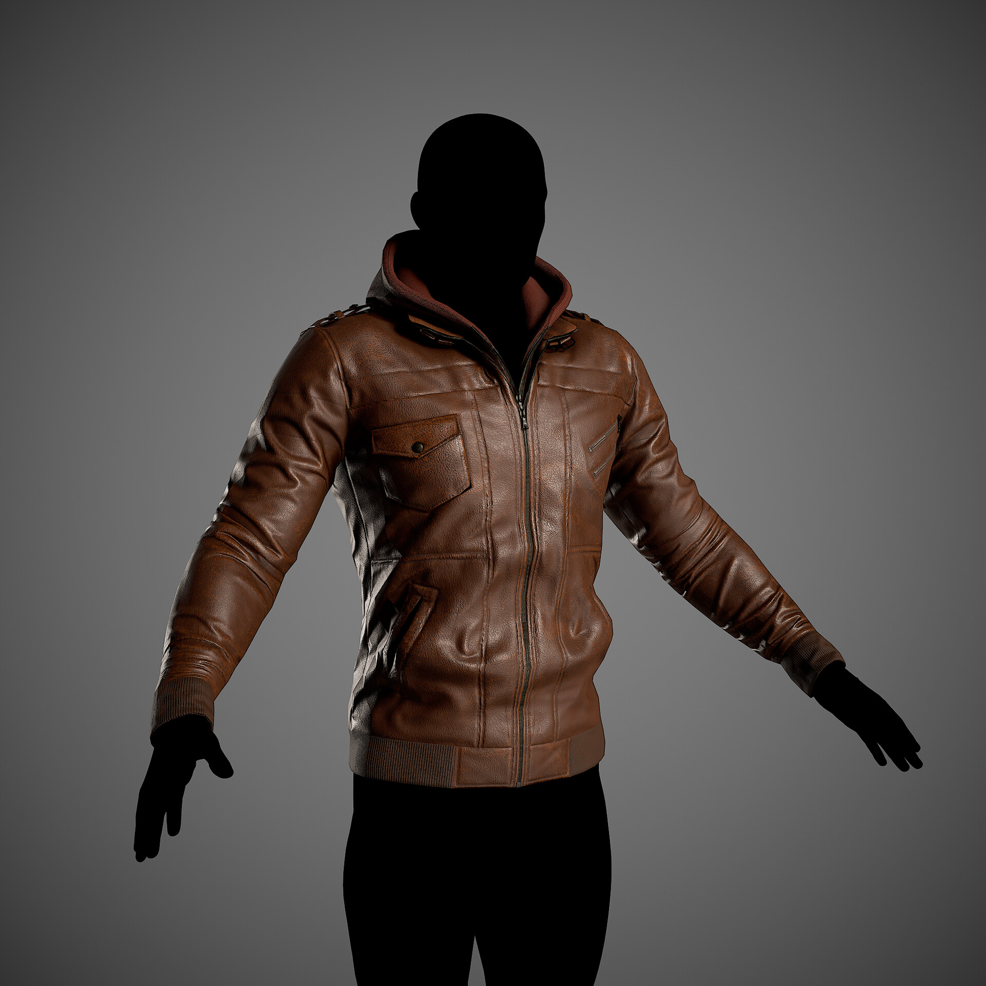 ArtStation - Leather Jacket (Game Ready)