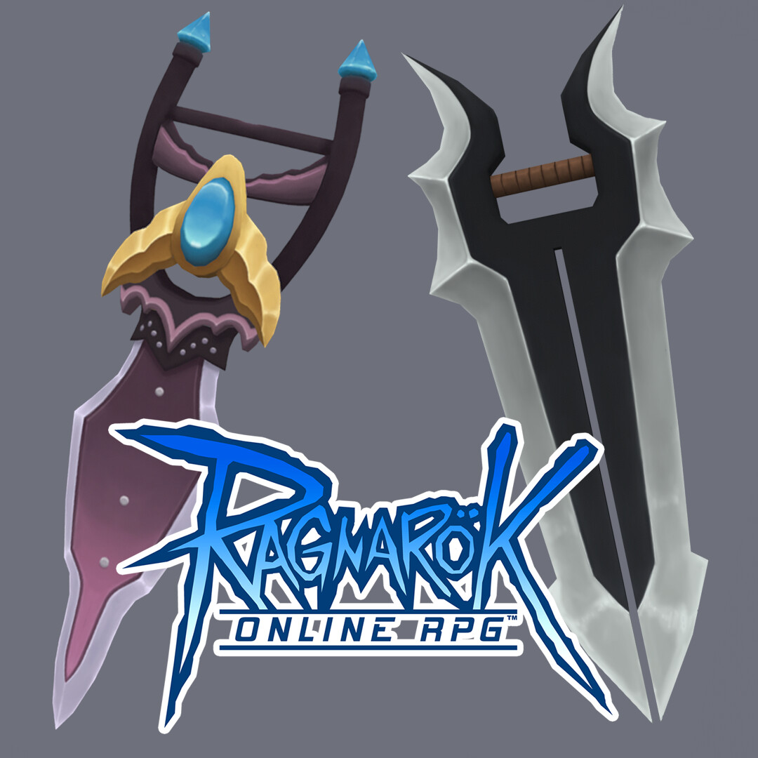 ArtStation - Ragnarok Online Handpainted Katars - Fanart