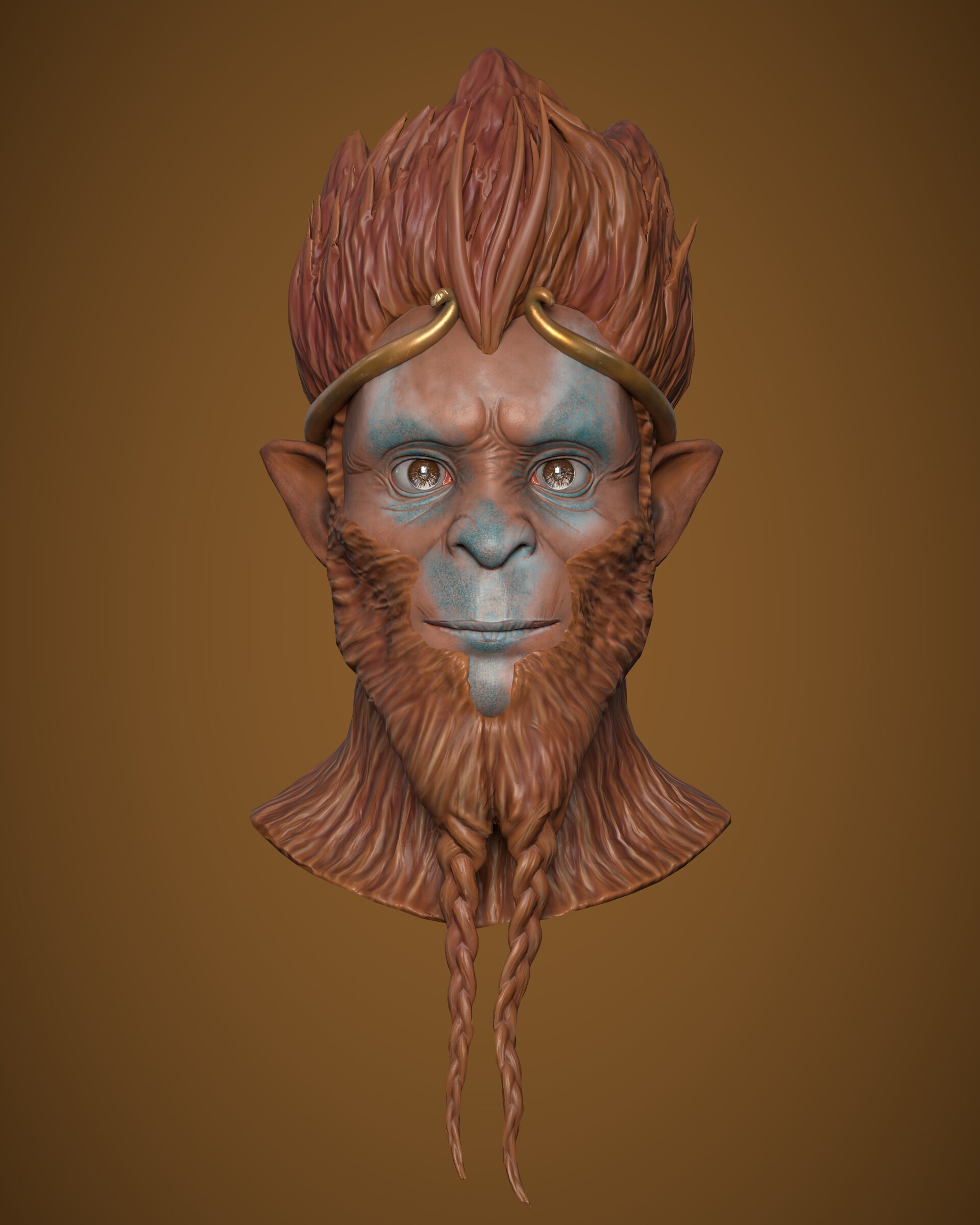 ArtStation - Monkey King - Head Bust