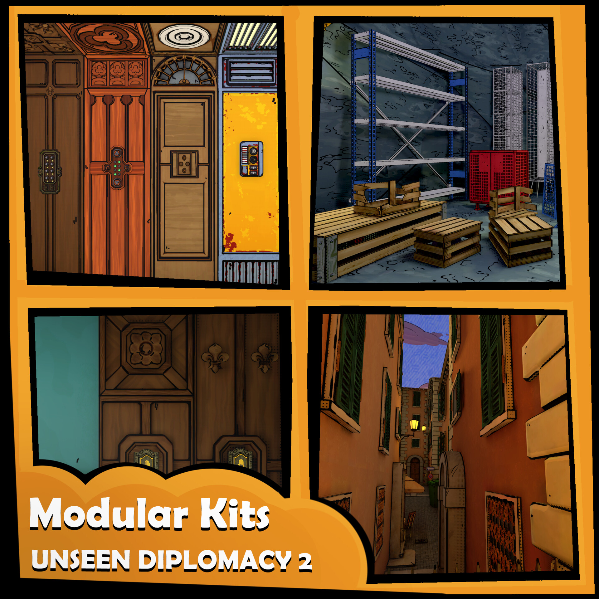ArtStation - Unseen Diplomacy 2 Modular Kits