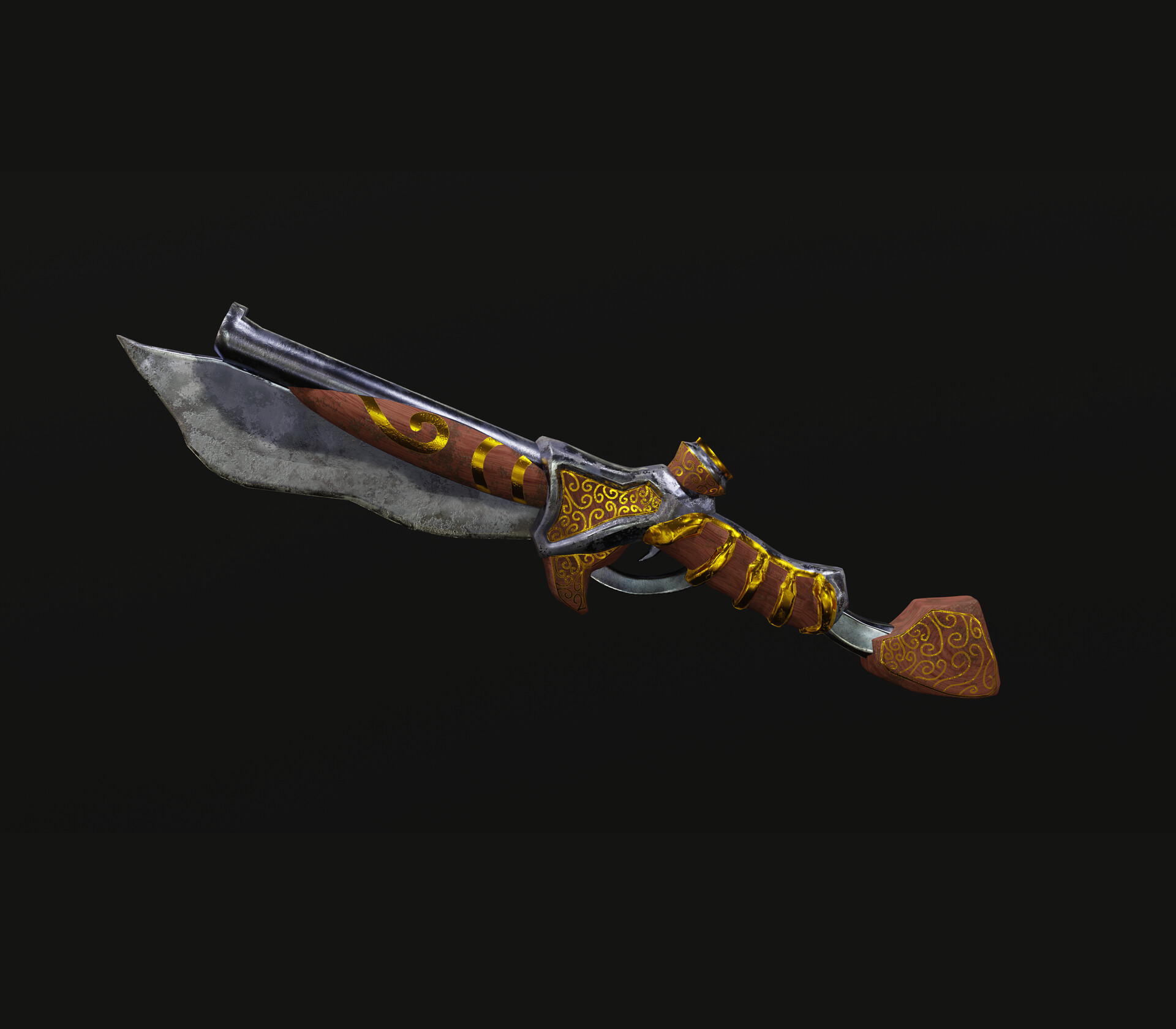 ArtStation - Game ready Gunblade