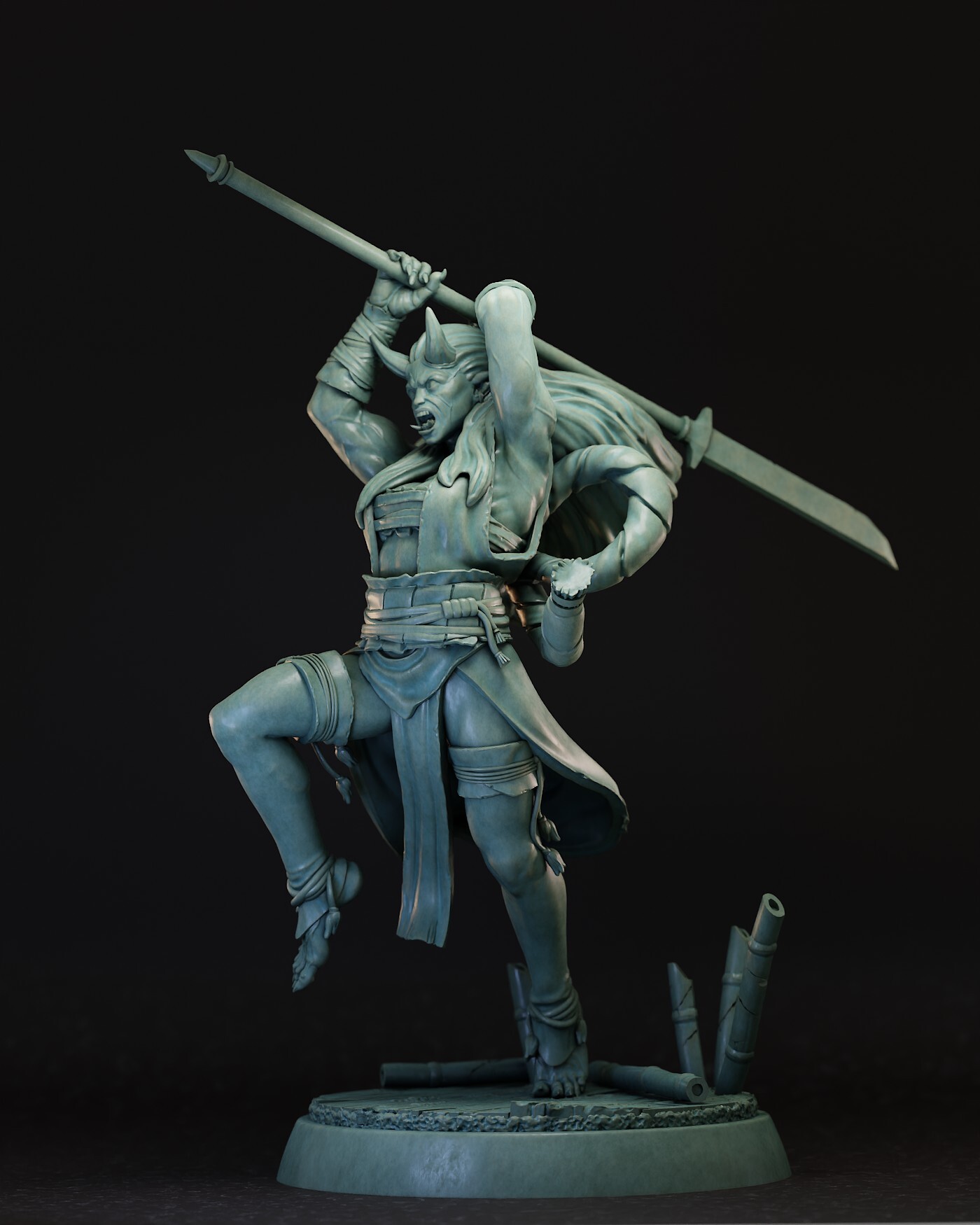 ArtStation - Oni Sisters - Miniature