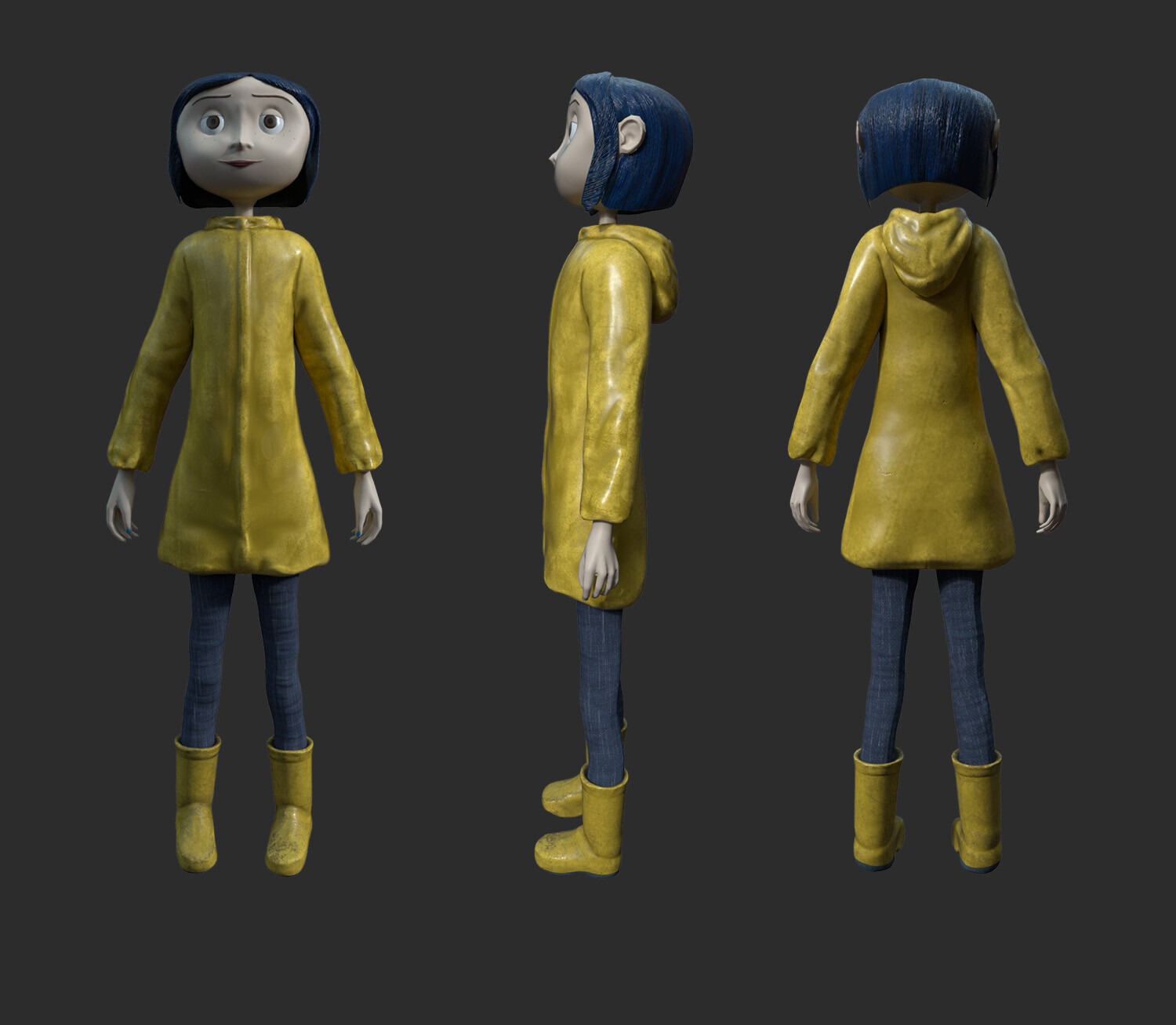 ArtStation - Coraline Character Model Study