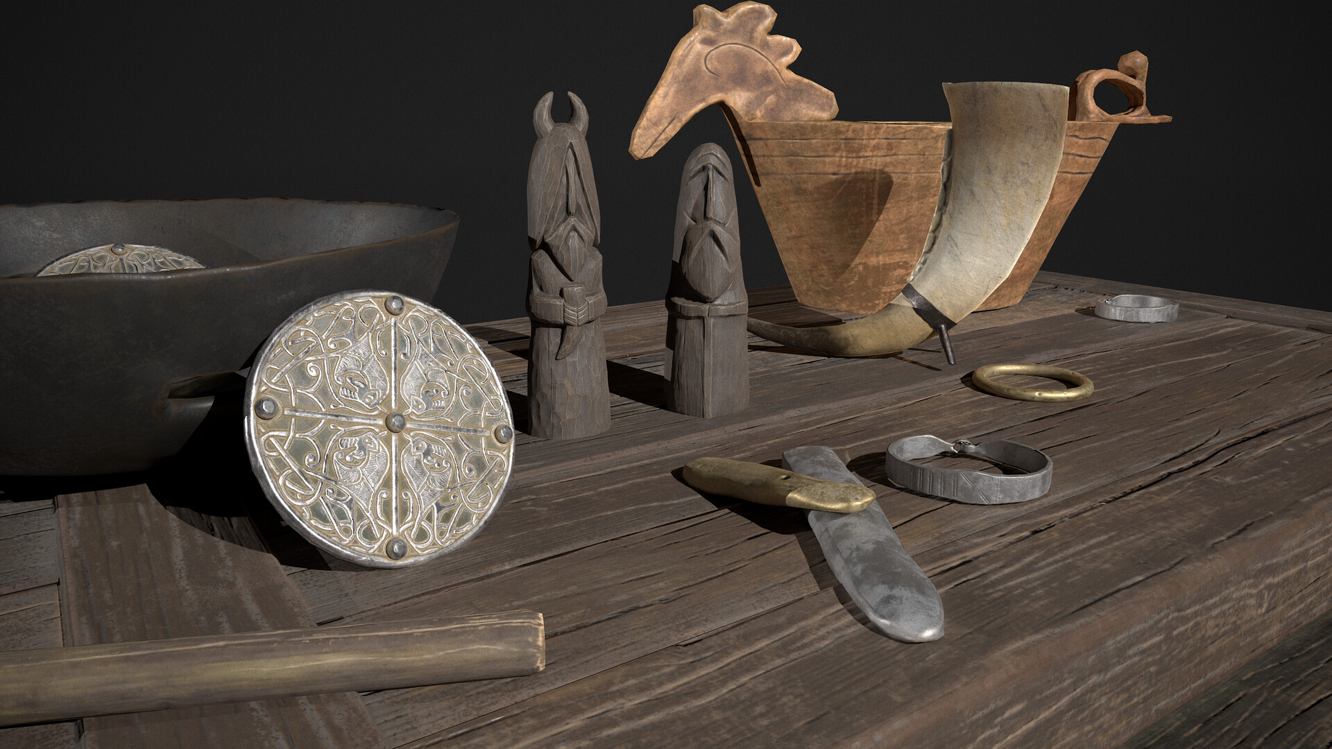 ArtStation - Viking Table and Props