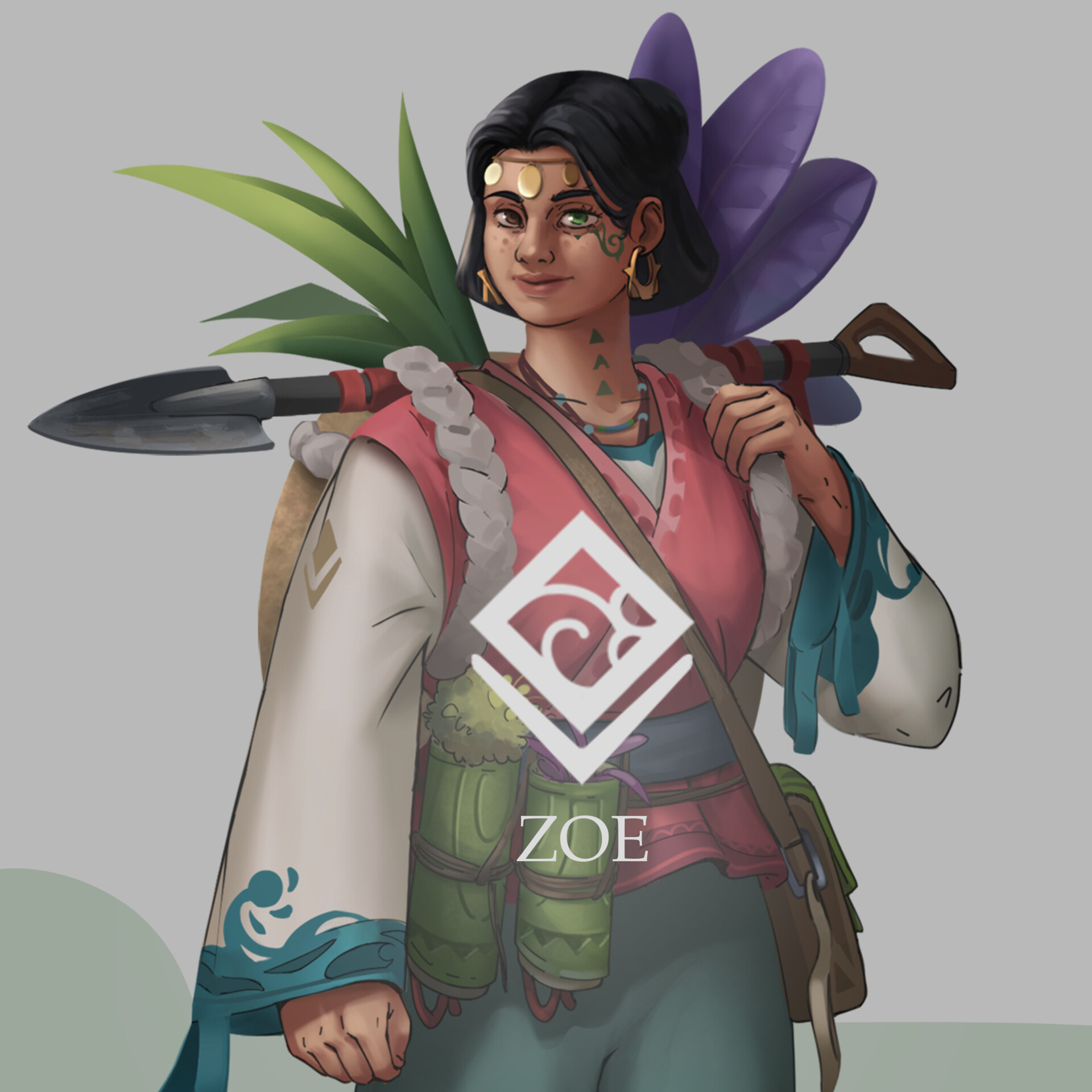 ArtStation - Zoe, Traveling Botanist