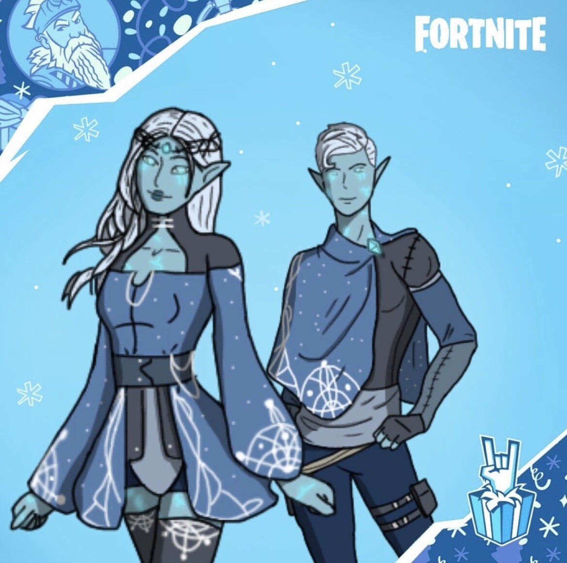 ArtStation - Fortnite Skin Concept | Snow Elf & Snow Striker