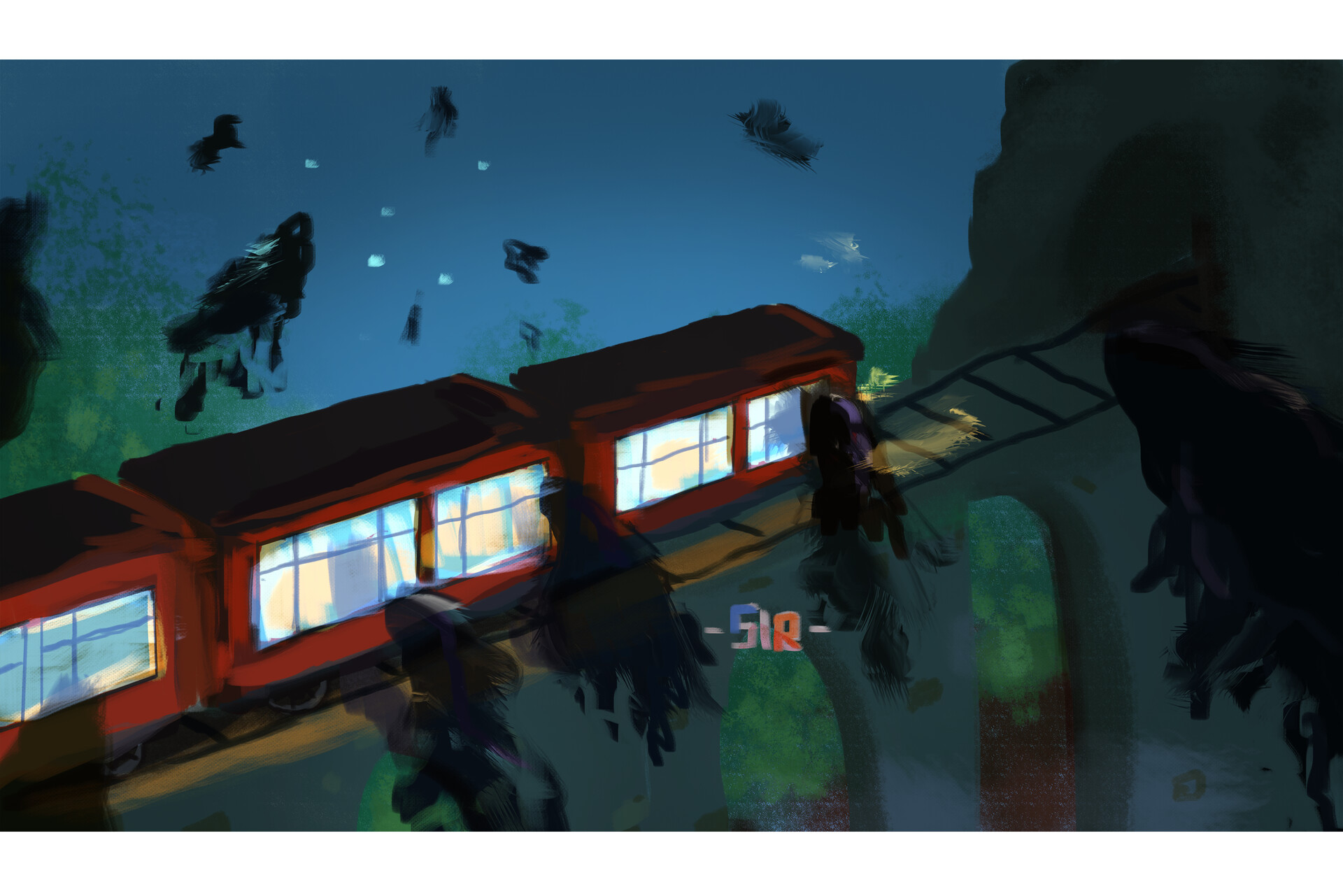 ArtStation - Dementor and Hogwarts Express Color Keys