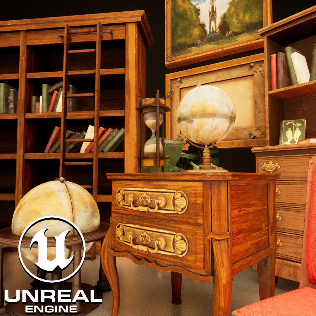 ArtStation - Interior Props - Unreleased Project