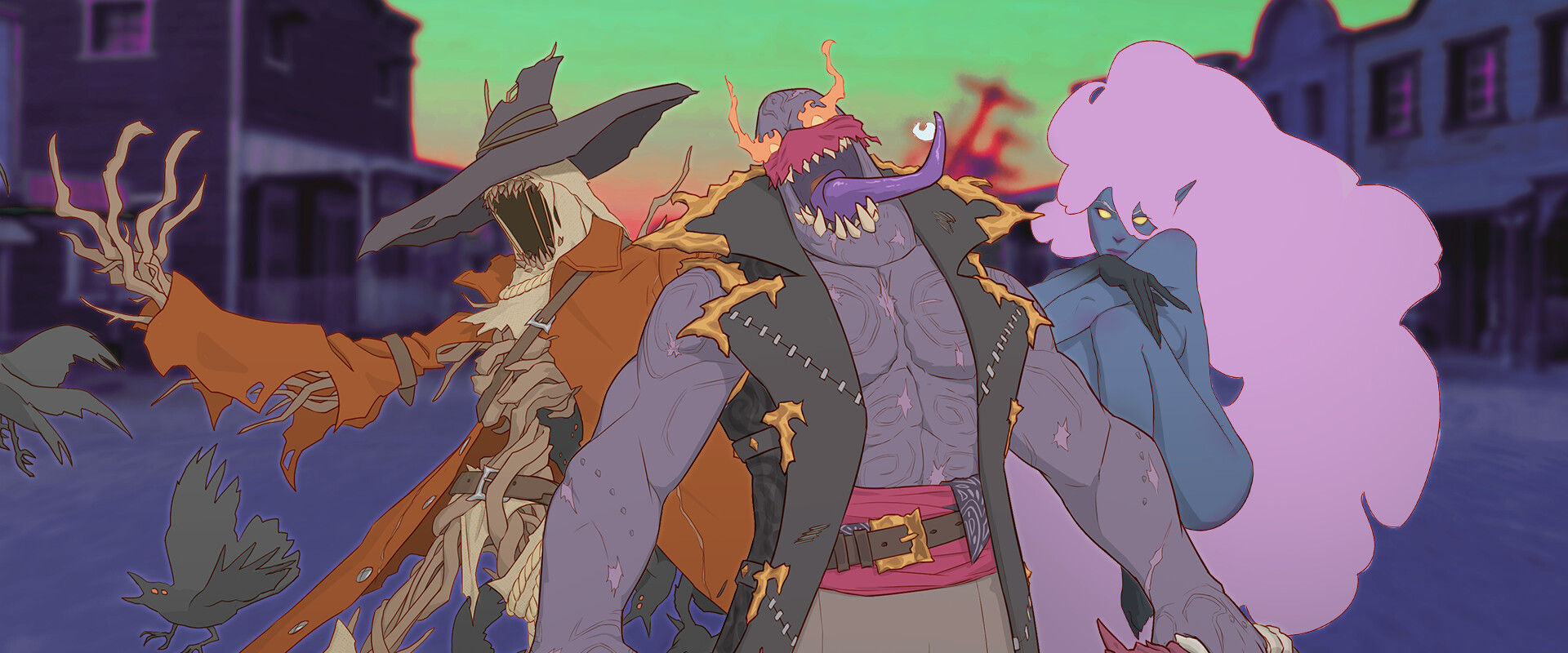 ArtStation - Western Punk Personal Project - Bounties