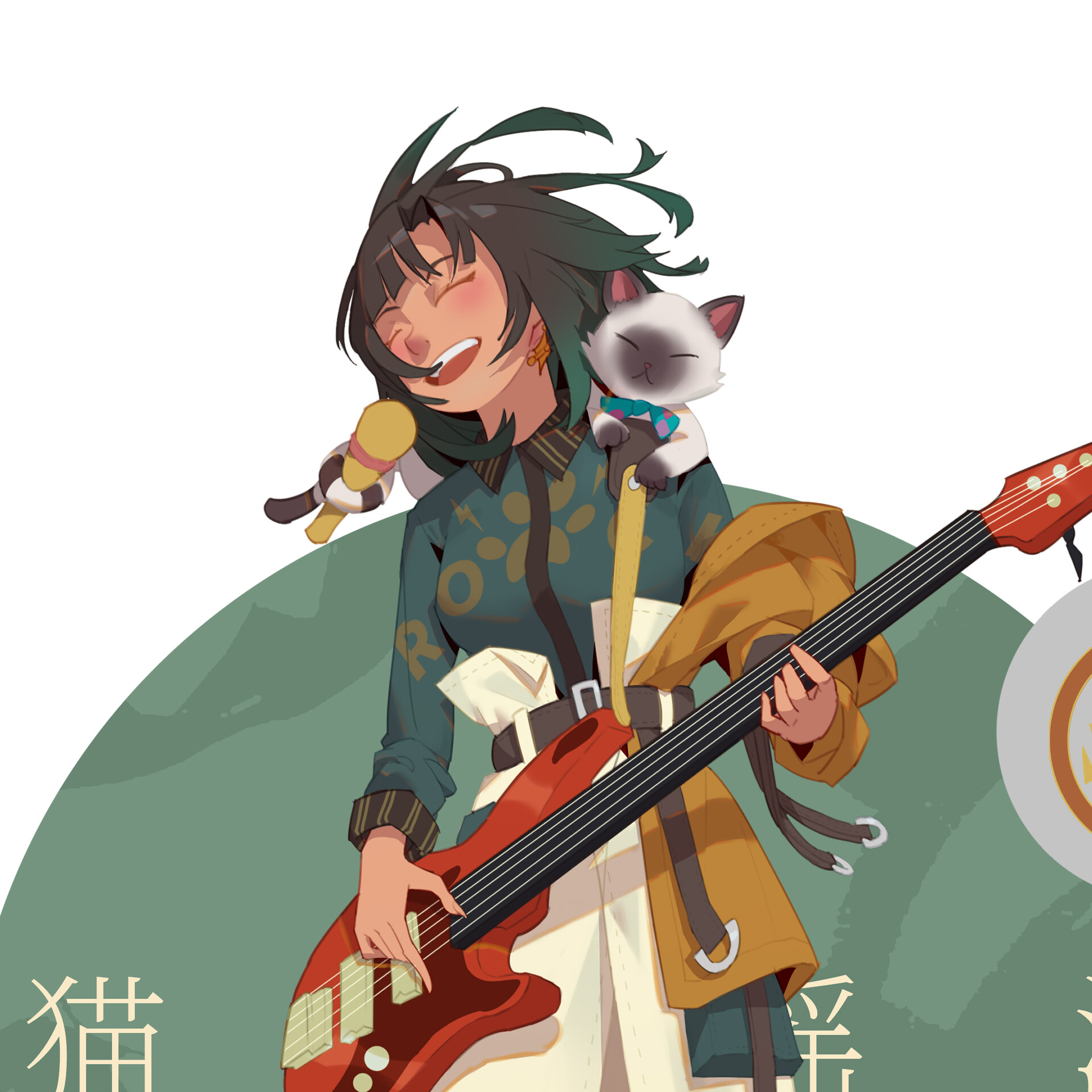 ArtStation - 猫猫摇滚 cats rock