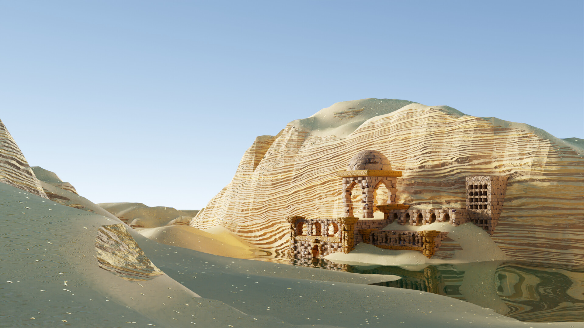 ArtStation - Stylized Desert Ruin Environment