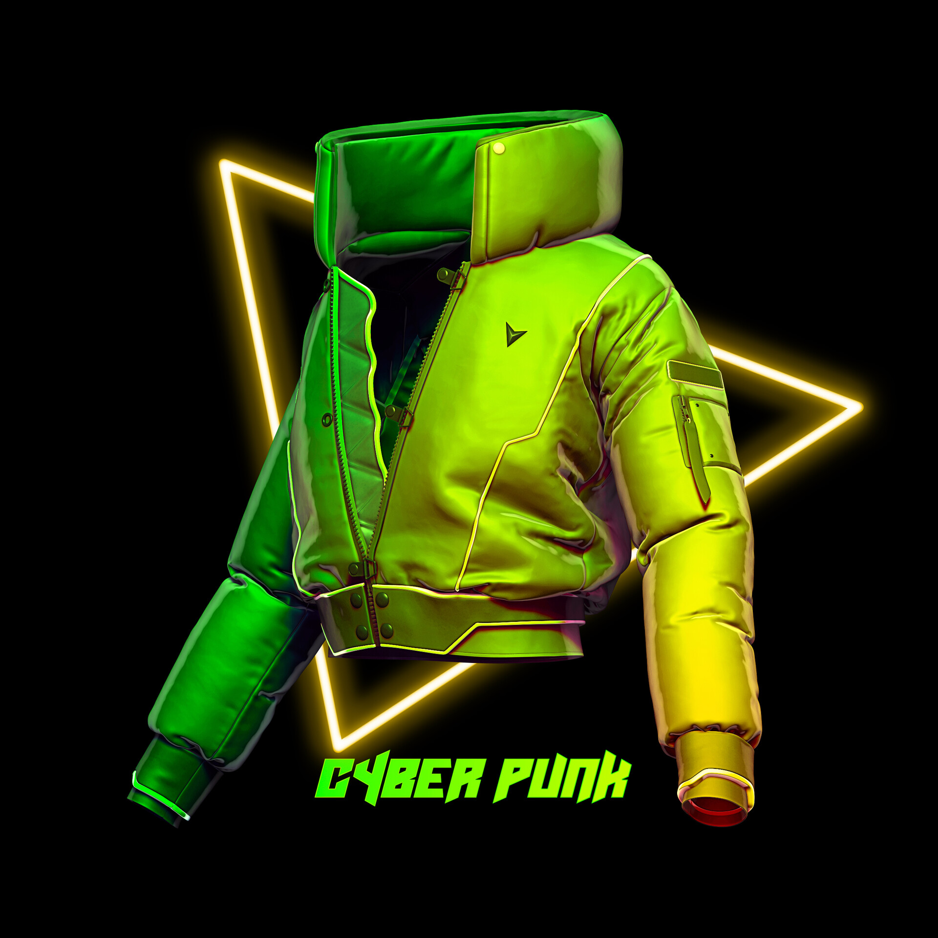 ArtStation - Cyberpunk Bomber Jacket