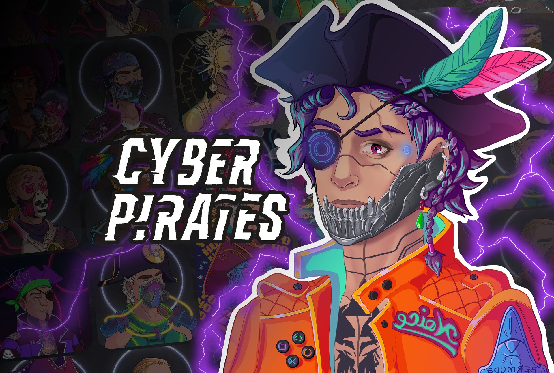 ArtStation - NFT COLLECTION "CYBER PIRATES" (Fancy Studio)
