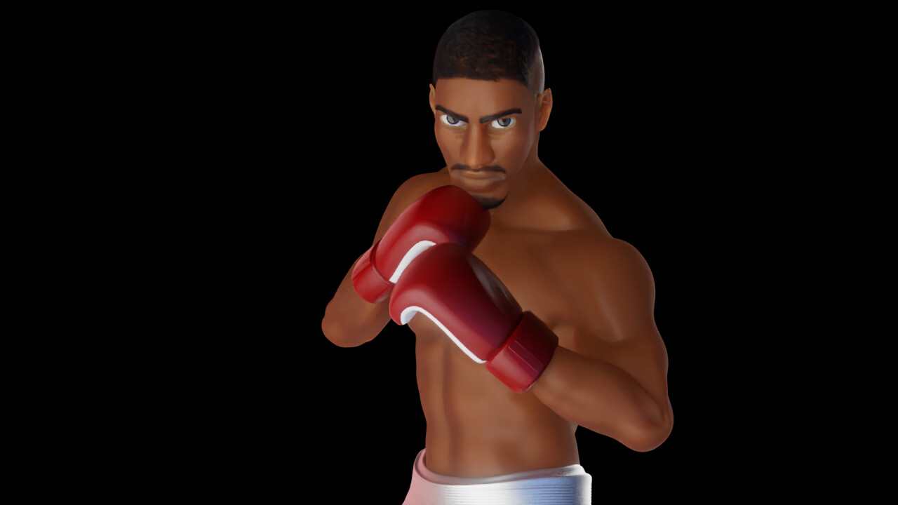 ArtStation - Boxing Video Game Project (CHARACTERS) - Fighter_1